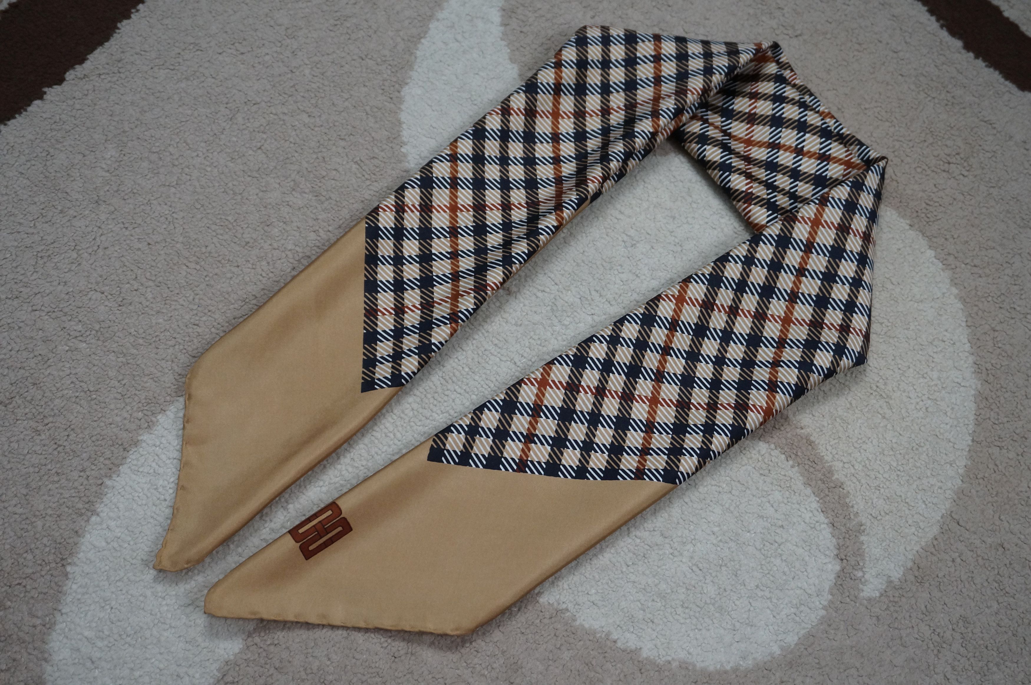 Daks London × Vintage Vintage Daks London silk Scarf. | Grailed