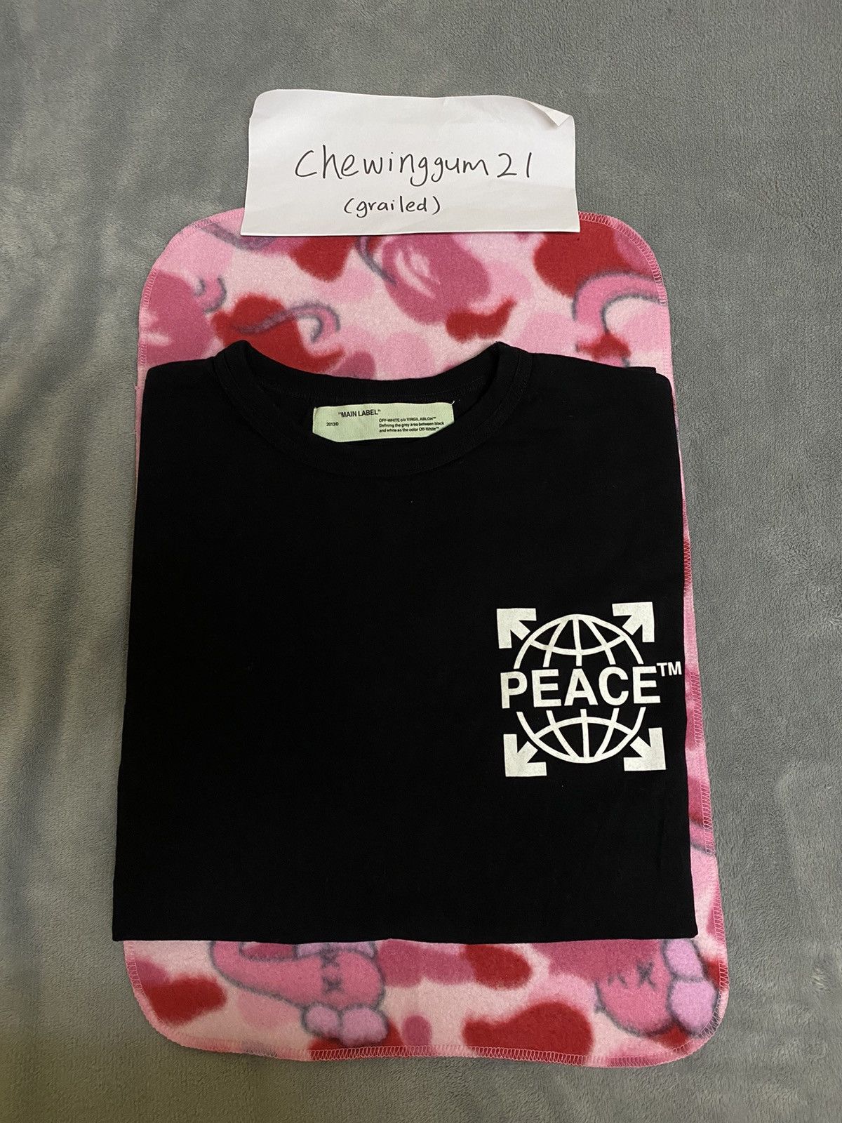 Off-White Off White Peace Tee T-shirt | Grailed