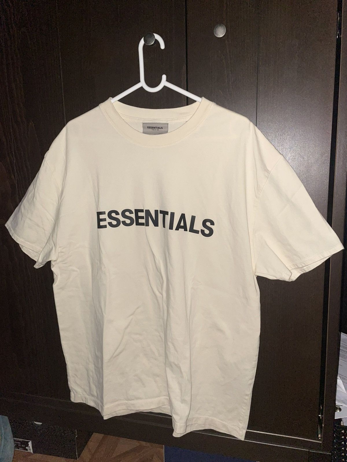 Essentials × Fear of God Fear of God Essentials ‘Cream’ Tee | Grailed