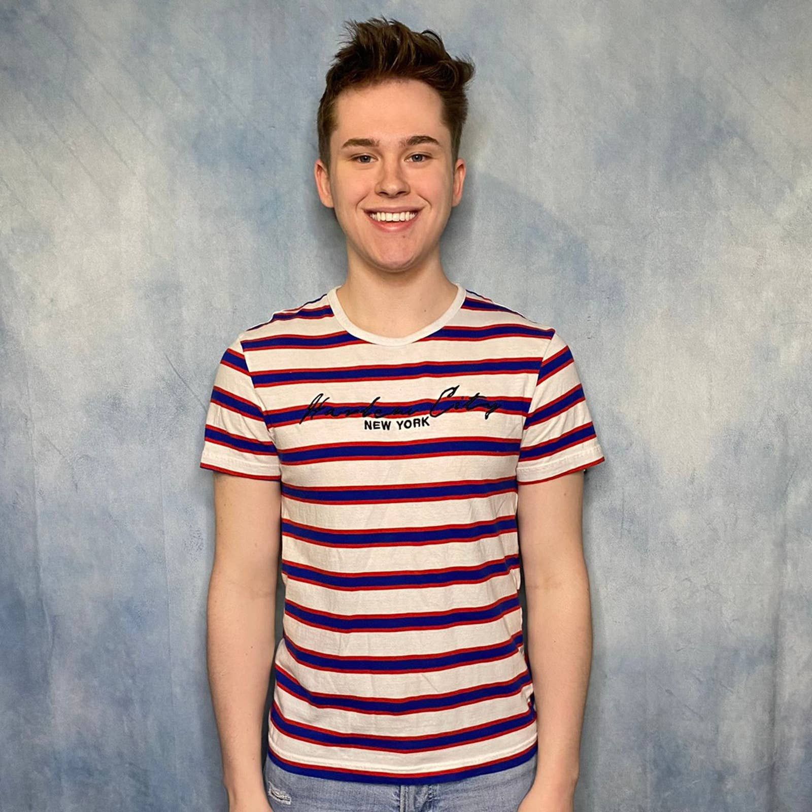 Divided New York Red White Blue Striped Shirt | Grailed