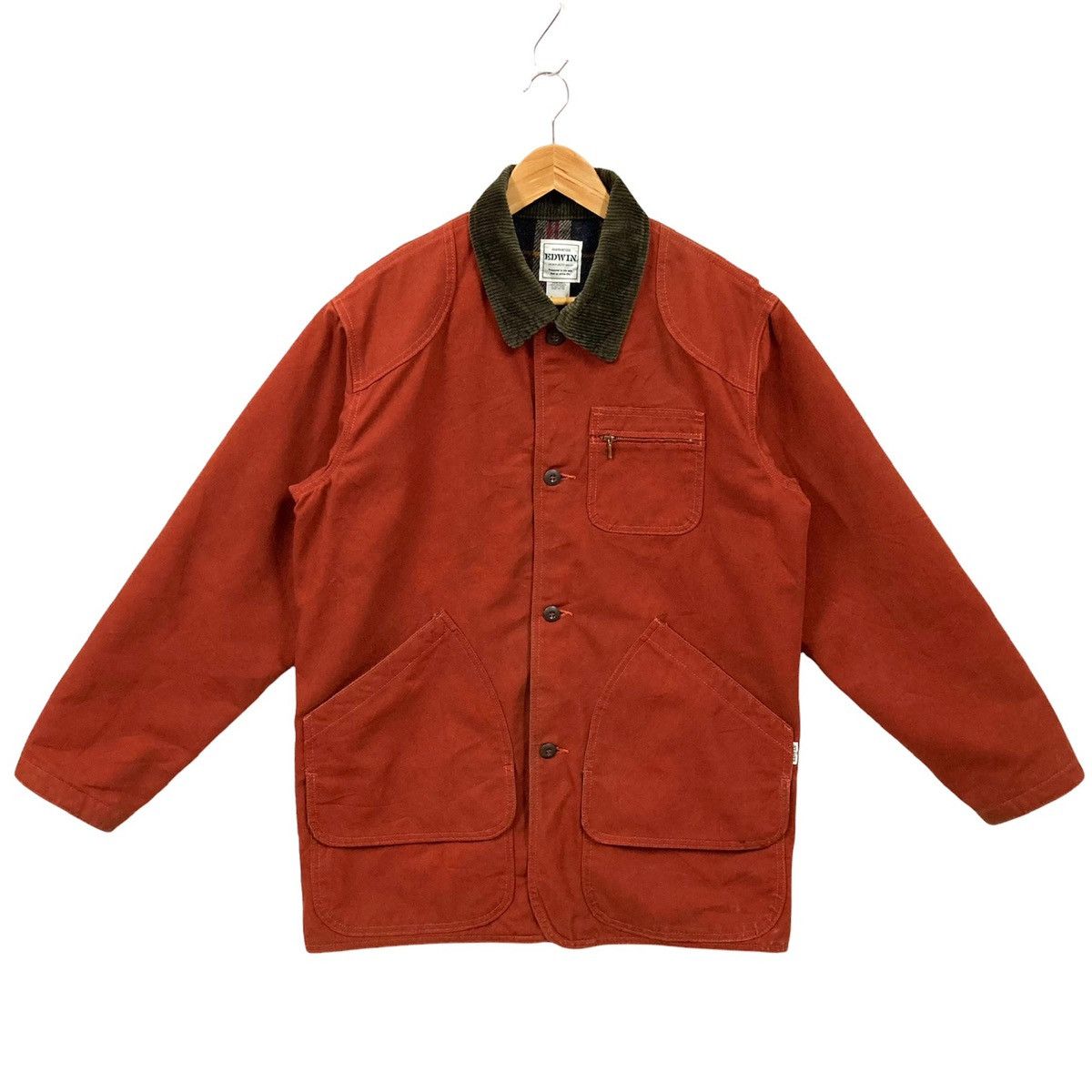 Edwin × Vintage Vintage 90s Edwin Workwear Jacket Heavy Duty Chore Coat ...