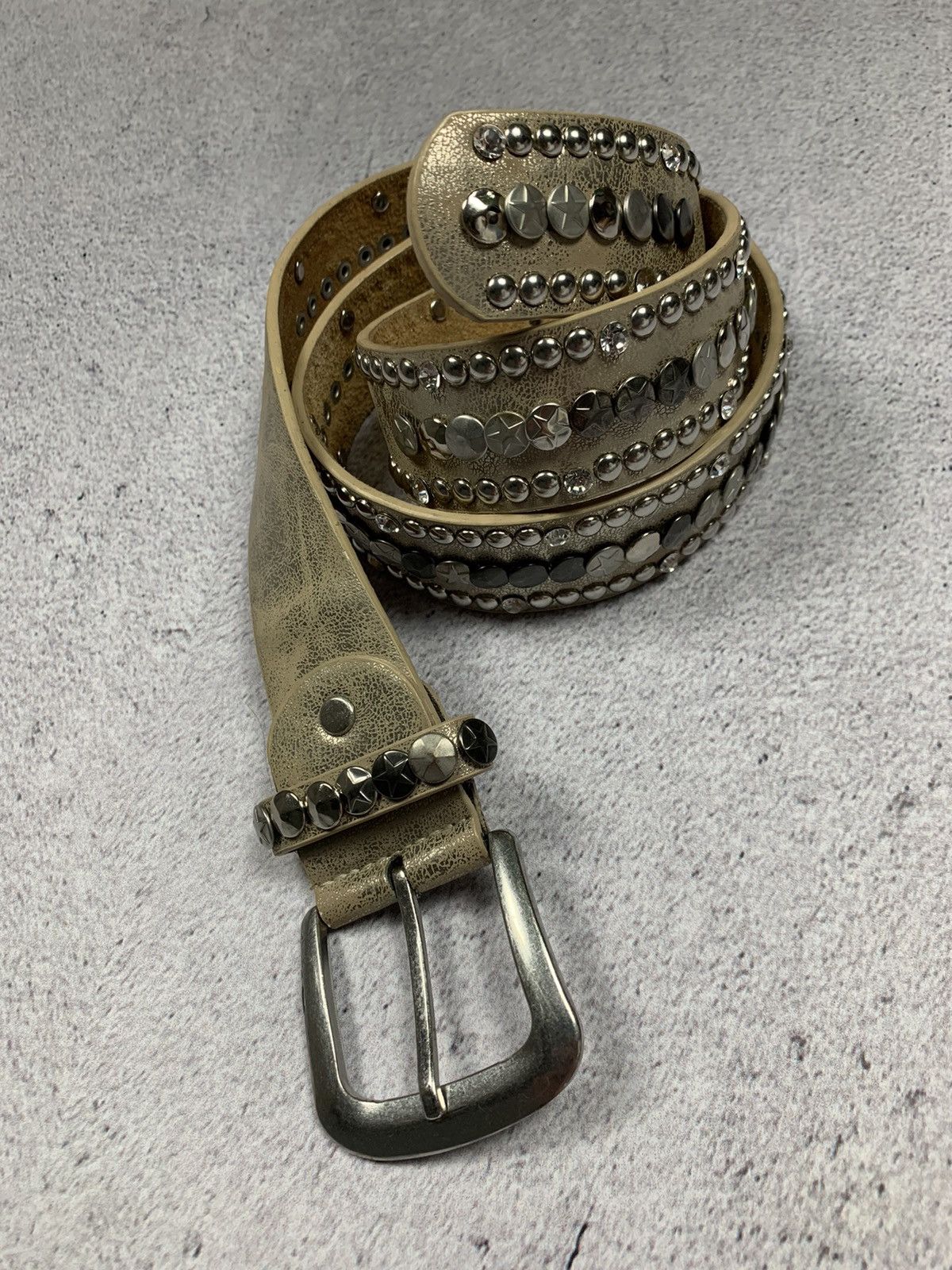 Vintage VINTAGE LIKE BB SIMONS DRIP STAR CHROME Y2K BELT | Grailed
