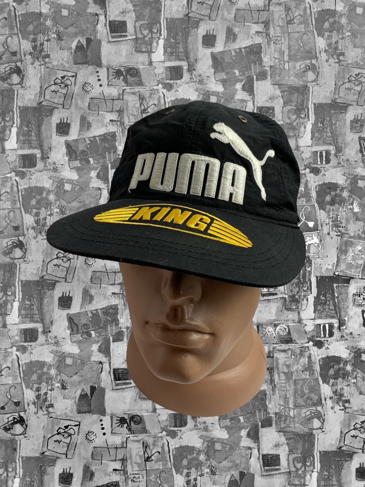 Vintage Vintage Puma King Cap logo black | Grailed