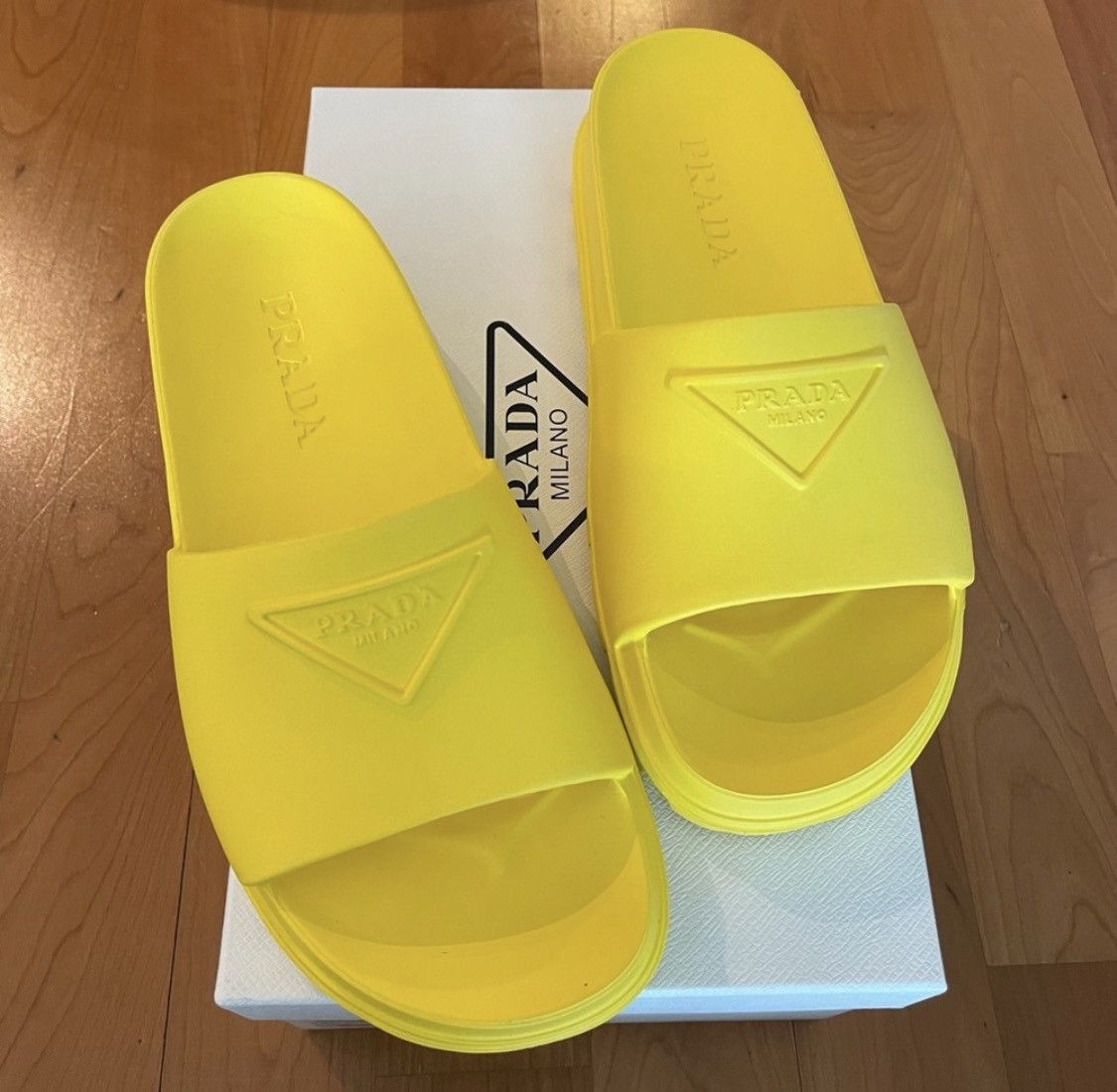 Prada Prada Rubber Slides | Grailed