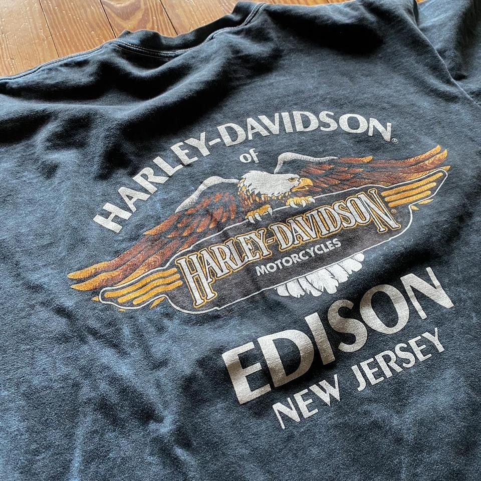 Vintage Vintage 80s Harley Davidson Edison NJ Single Stitch T-Shirt ...