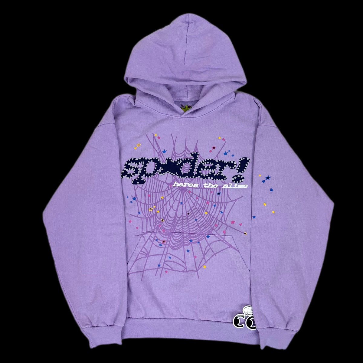 Spider Worldwide spider worldwide açaí sp5der hoodie lavender web punk ...