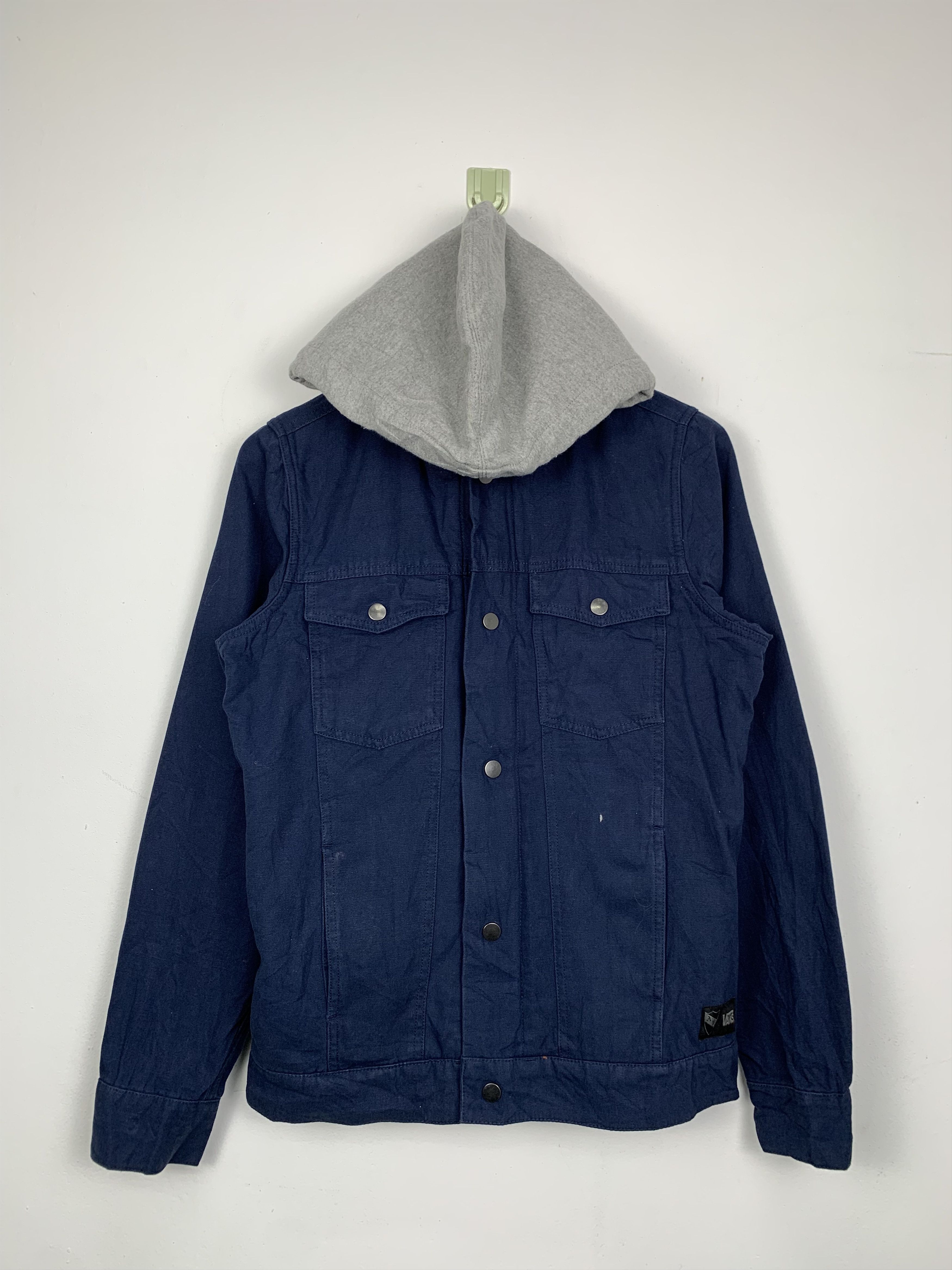 Vans VANS AV Edict Blue Jacket Grey Hoodie | Grailed