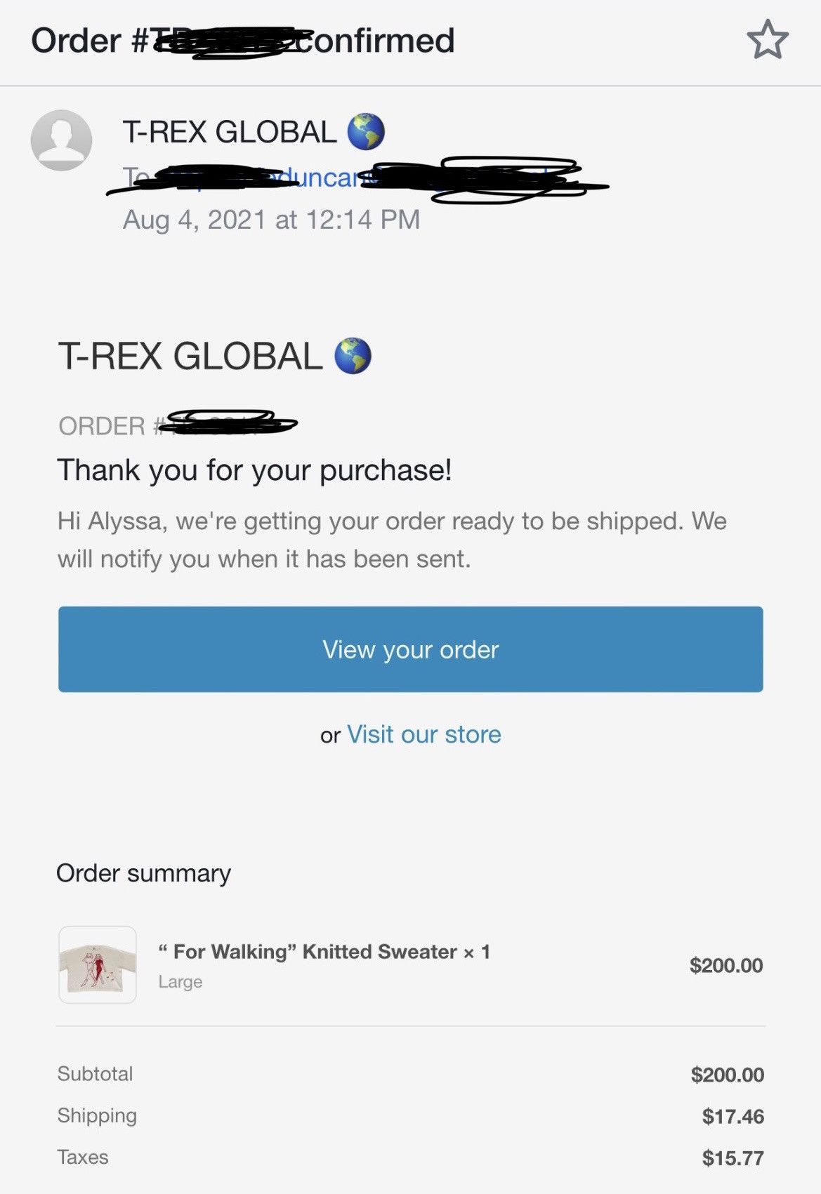 Other T REX GLOBAL “MADE FOR WALKING” SWEATER | Grailed
