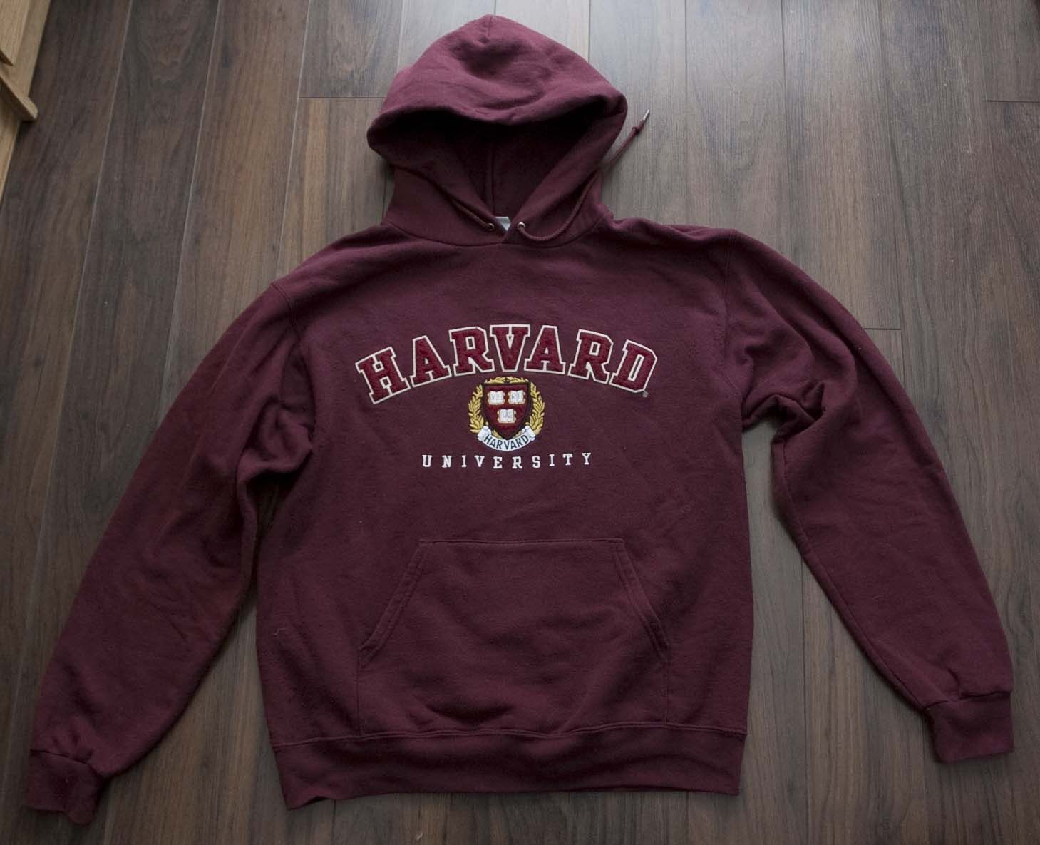Champion Harvard University Champion Hoodie Logo Spell Out Size M | Grailed