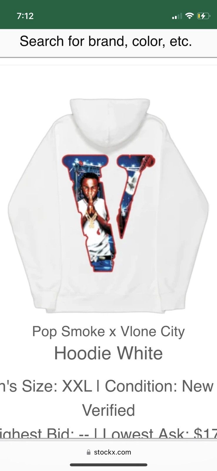 Vlone Vlone X Pop Smoke City Hoodie XL | Grailed