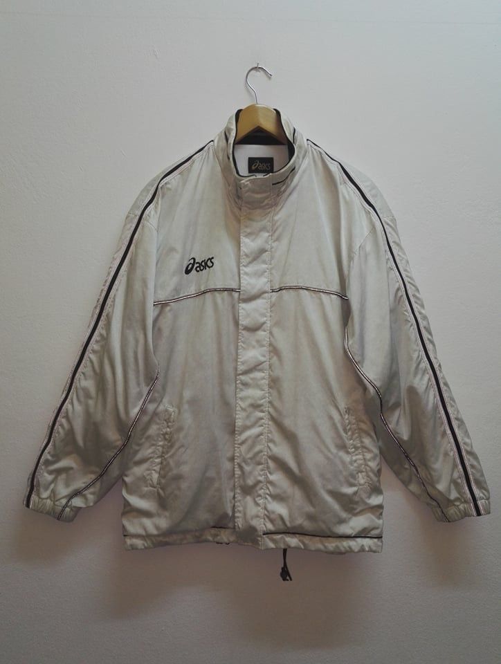 Asics Rare🔥 Asics Jacket Silver Windbreaker | Grailed