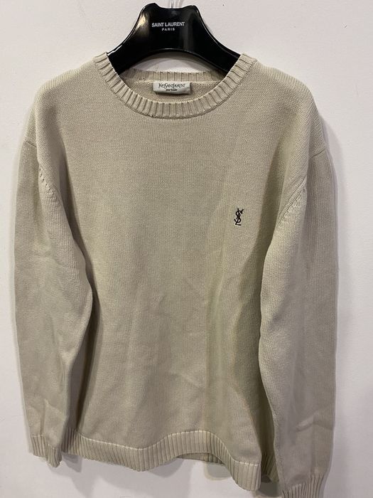Vintage Beige YSL Sweater Knit | Grailed
