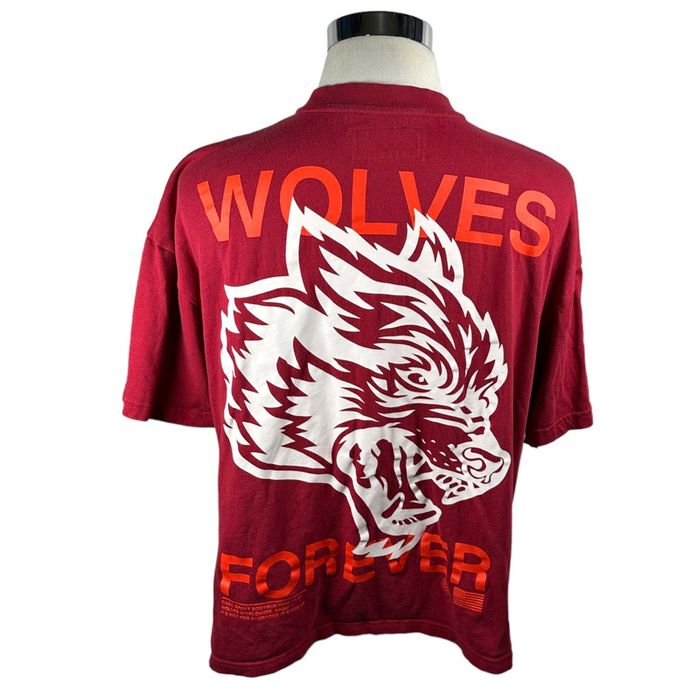 The Unbranded Brand Wolves Forever Darc Sport T-Shirt Red Bodybuilding ...
