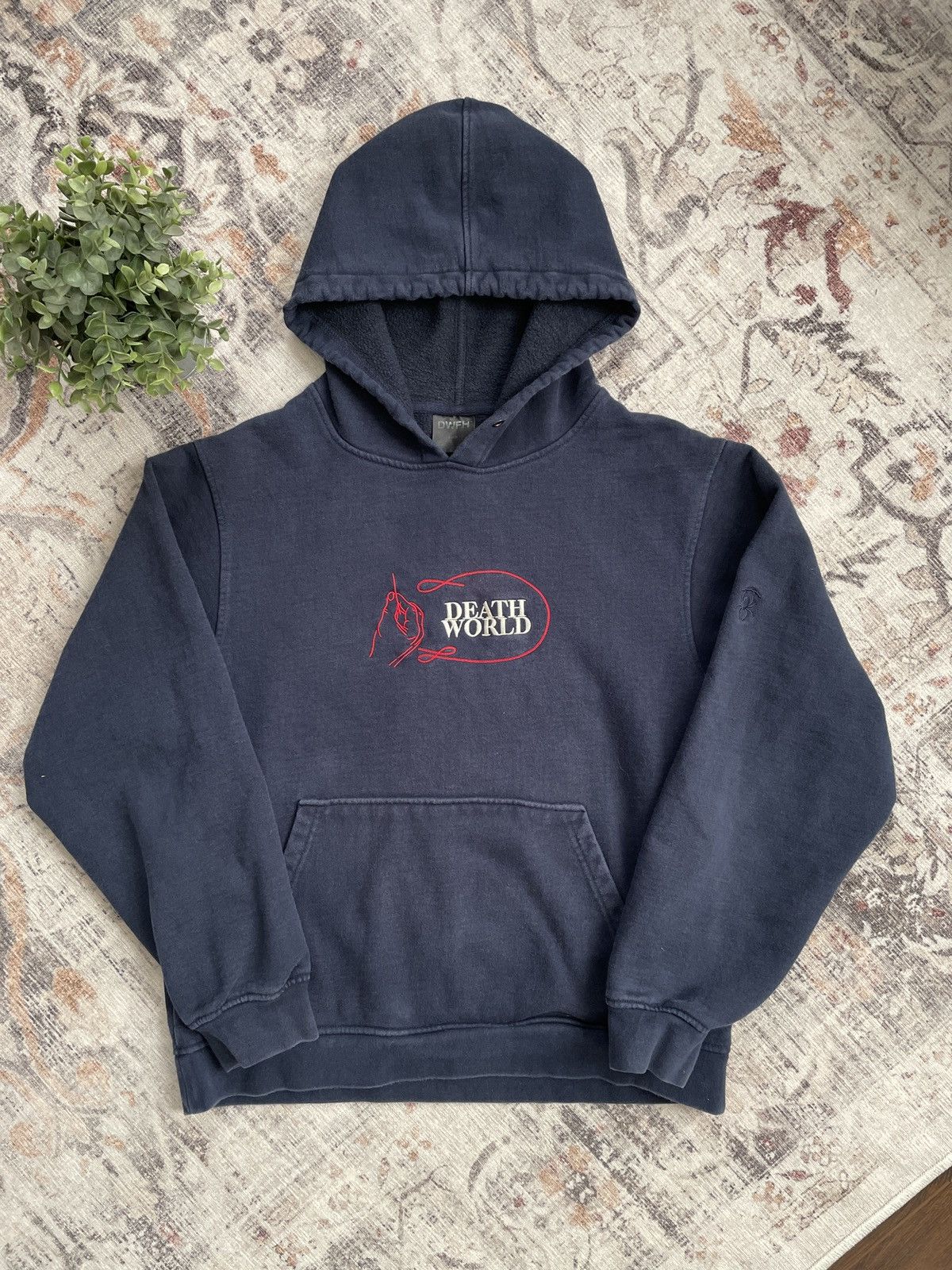 Vintage Deathworld Feral Hand Chain Stitch Hoodie | Grailed