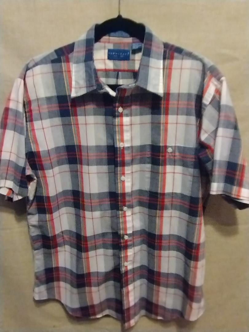 Towncraft Vintage Cotton/Polyester Short Sleeve Plaid Shirt | Grailed