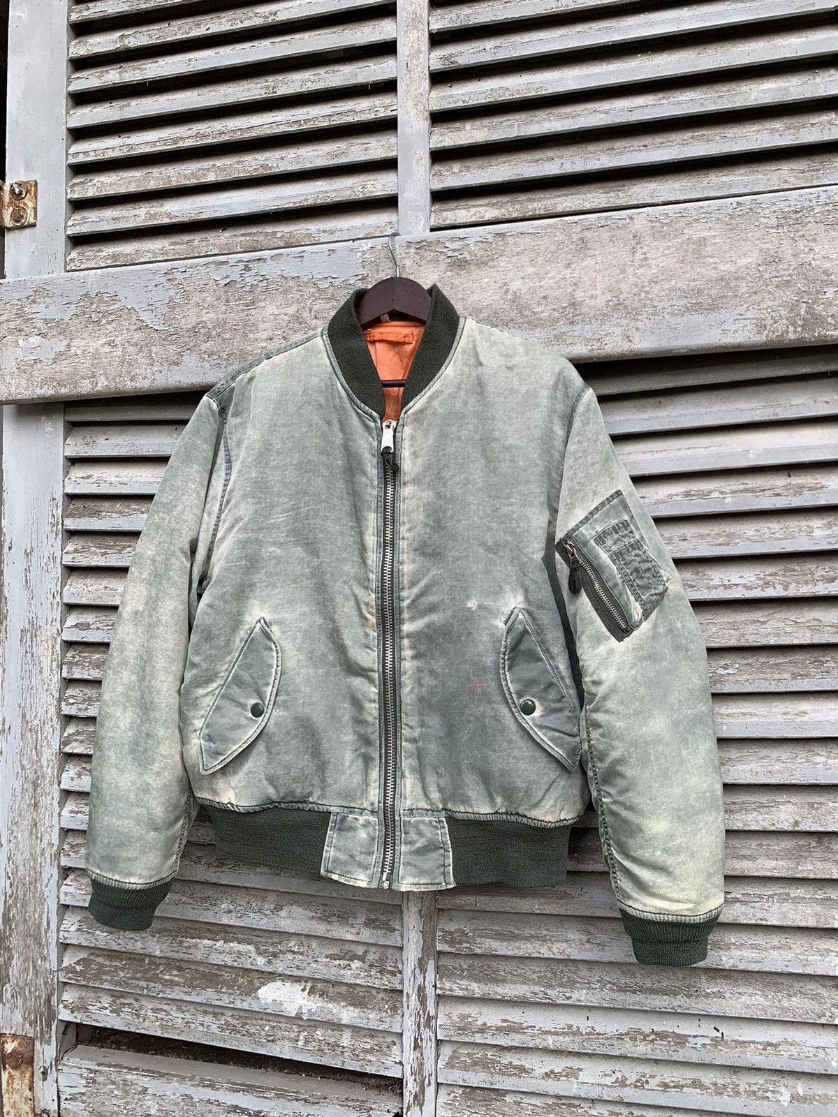 Vintage 🔥Vintage MA-1 Man Intermediate Bomber Jacket by HOUSTON | Grailed