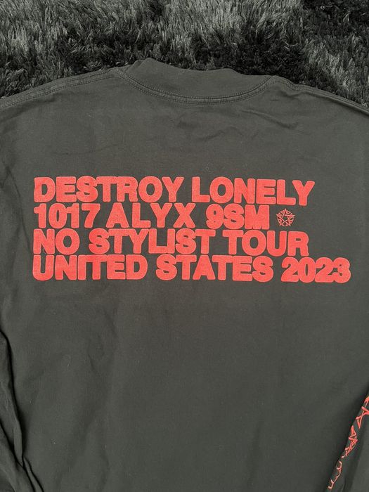 Alyx 1017 Alyx 9SM Destroy Lonely No Stylist Tour Merch 2023 | Grailed