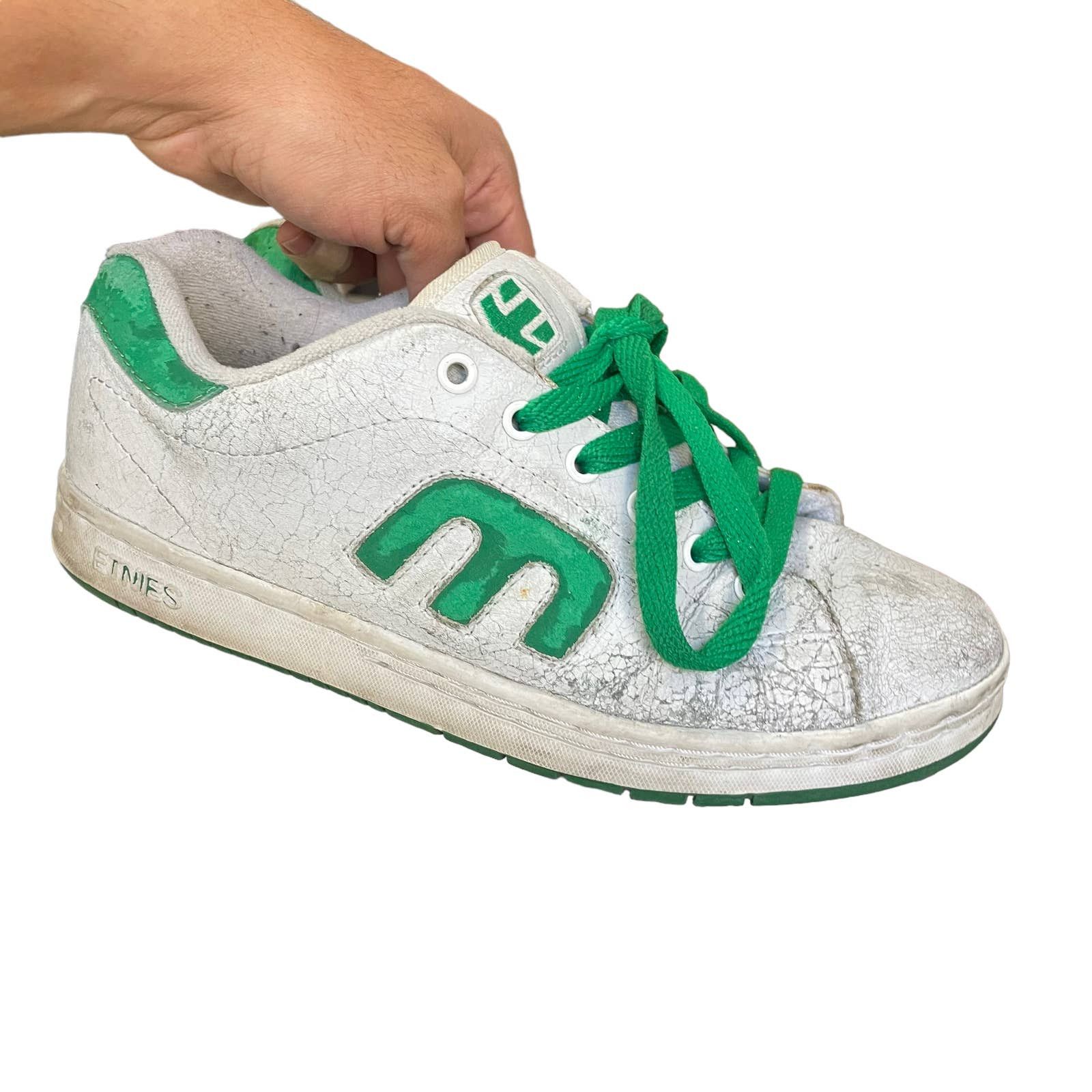Etnies Vintage y2k Etnies Green White Skate Shoes Mens 8.5 | Grailed