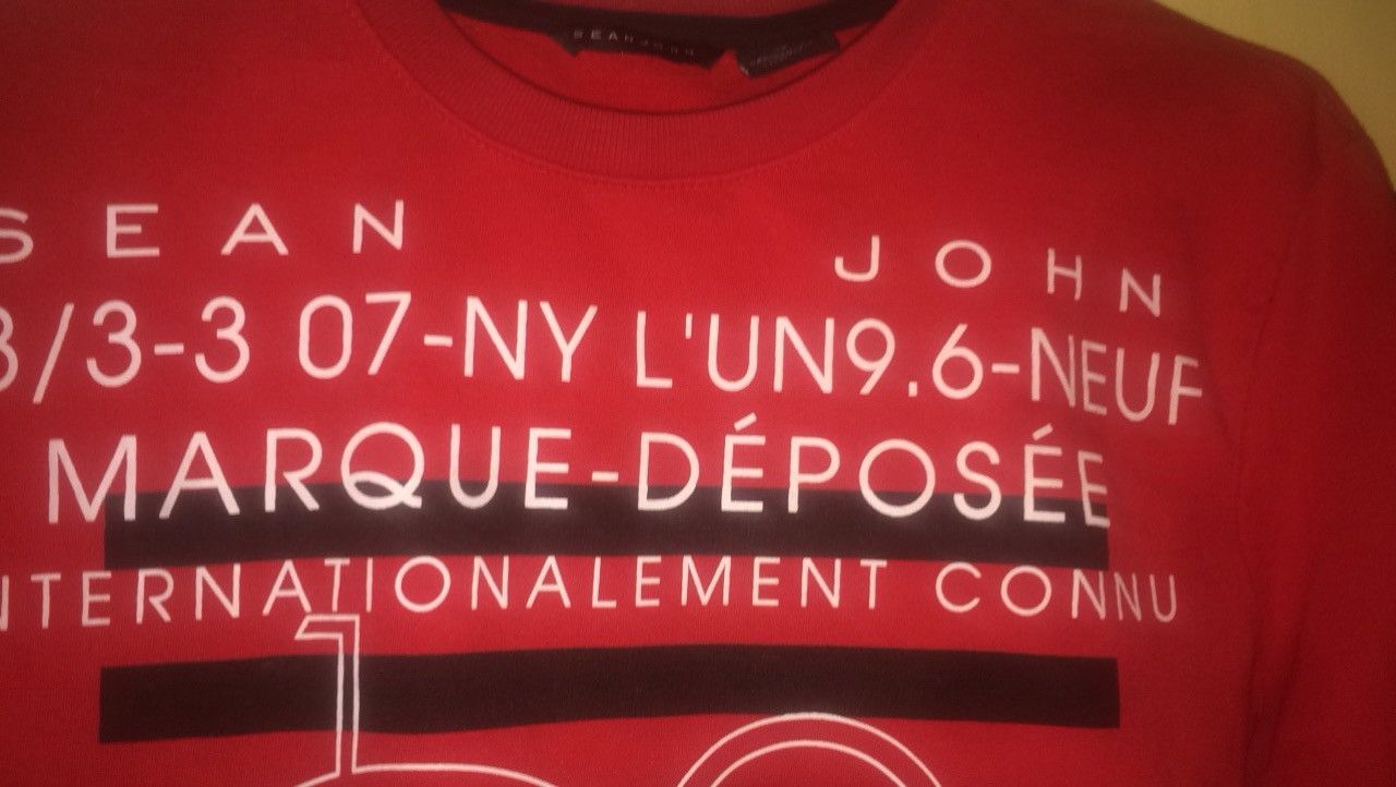 Sean John OLD SEAN JOHN RED MARQUE DEPOSSE SWEATER | Grailed