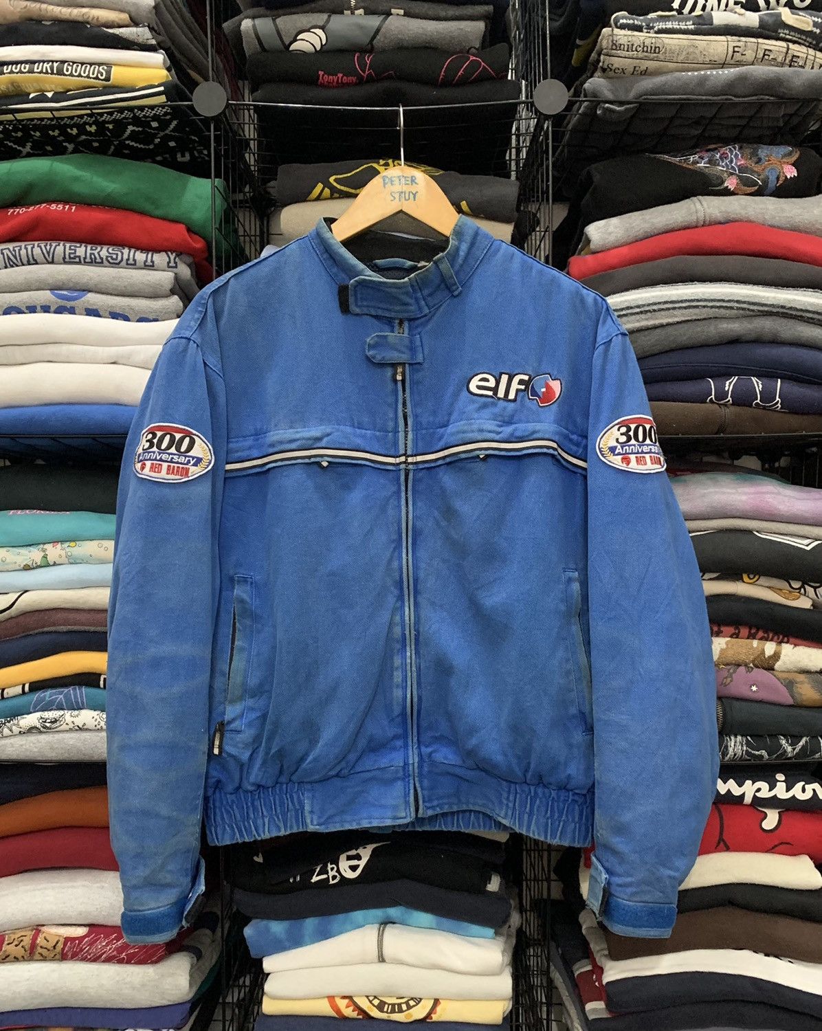 Racing × Streetwear × Vintage VINTAGE ELF RACING JACKET EMBROIDERY BIG ...