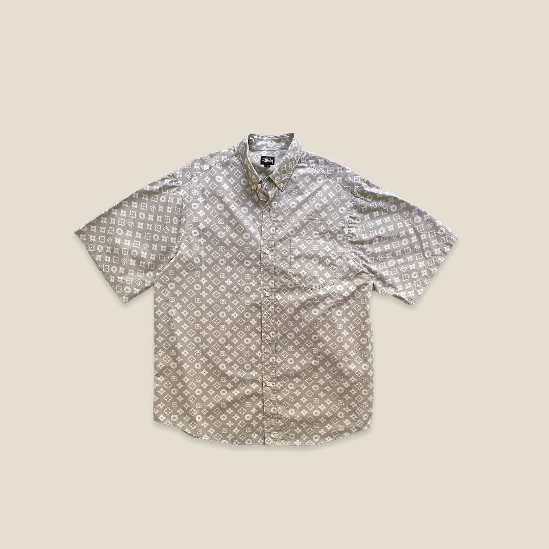 Stussy Stüssy Monogram Parody Short Sleeve Shirt | Grailed