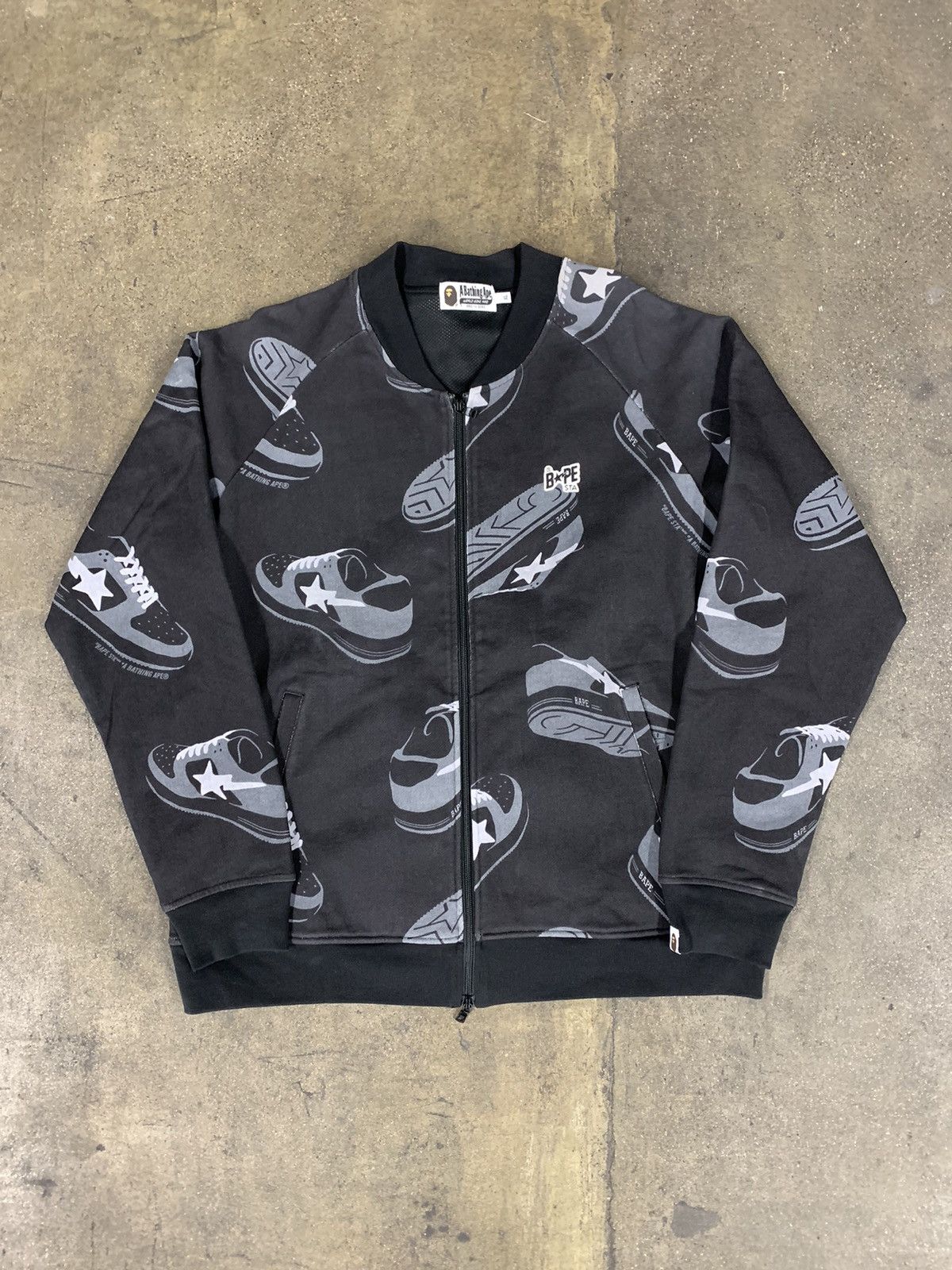 Bape Bape Bapesta Zip Up Track Jacket | Grailed