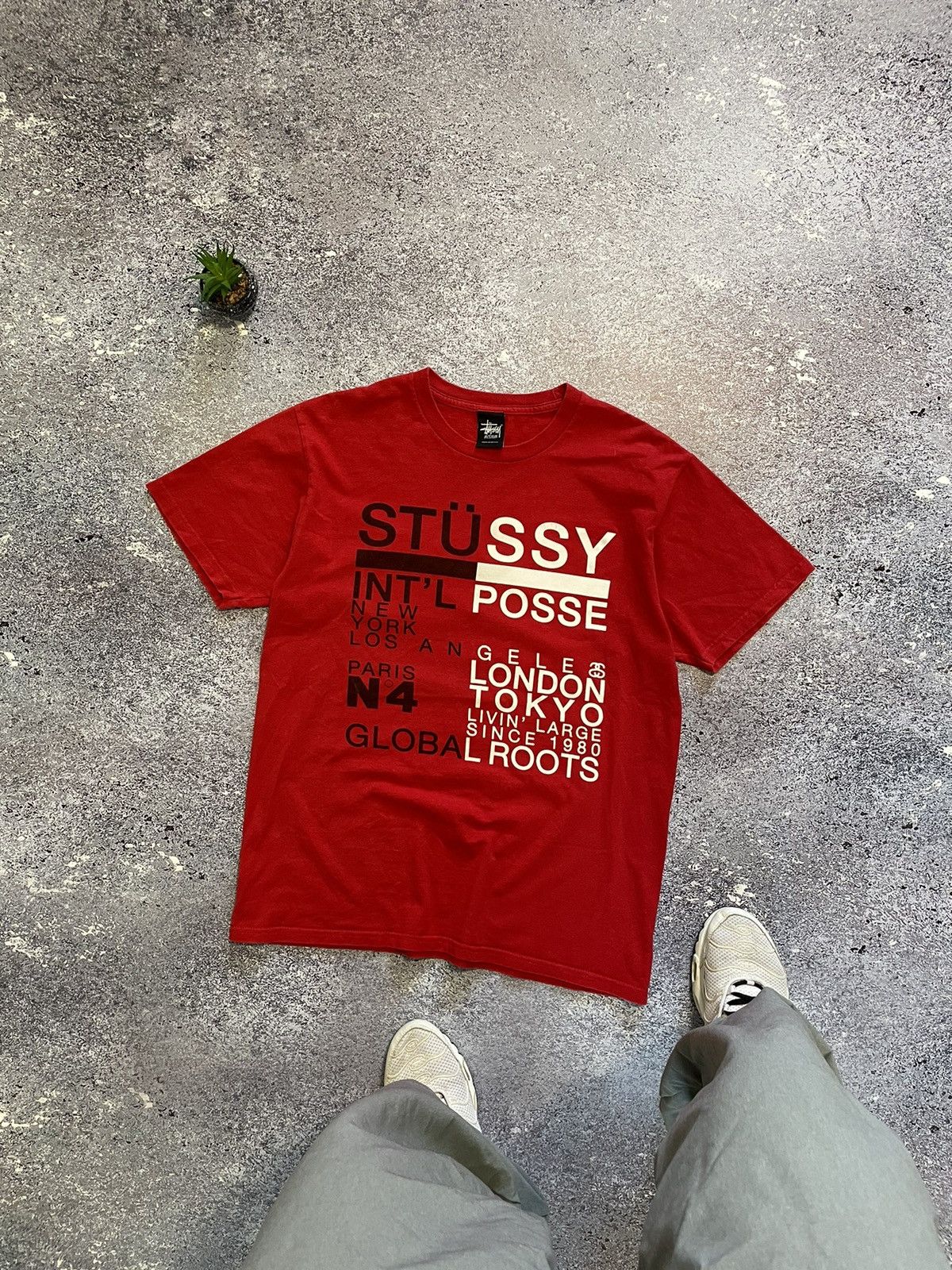 Streetwear × Stussy × Vintage Stussy T-Shirt Big Print Logo #4 | Grailed