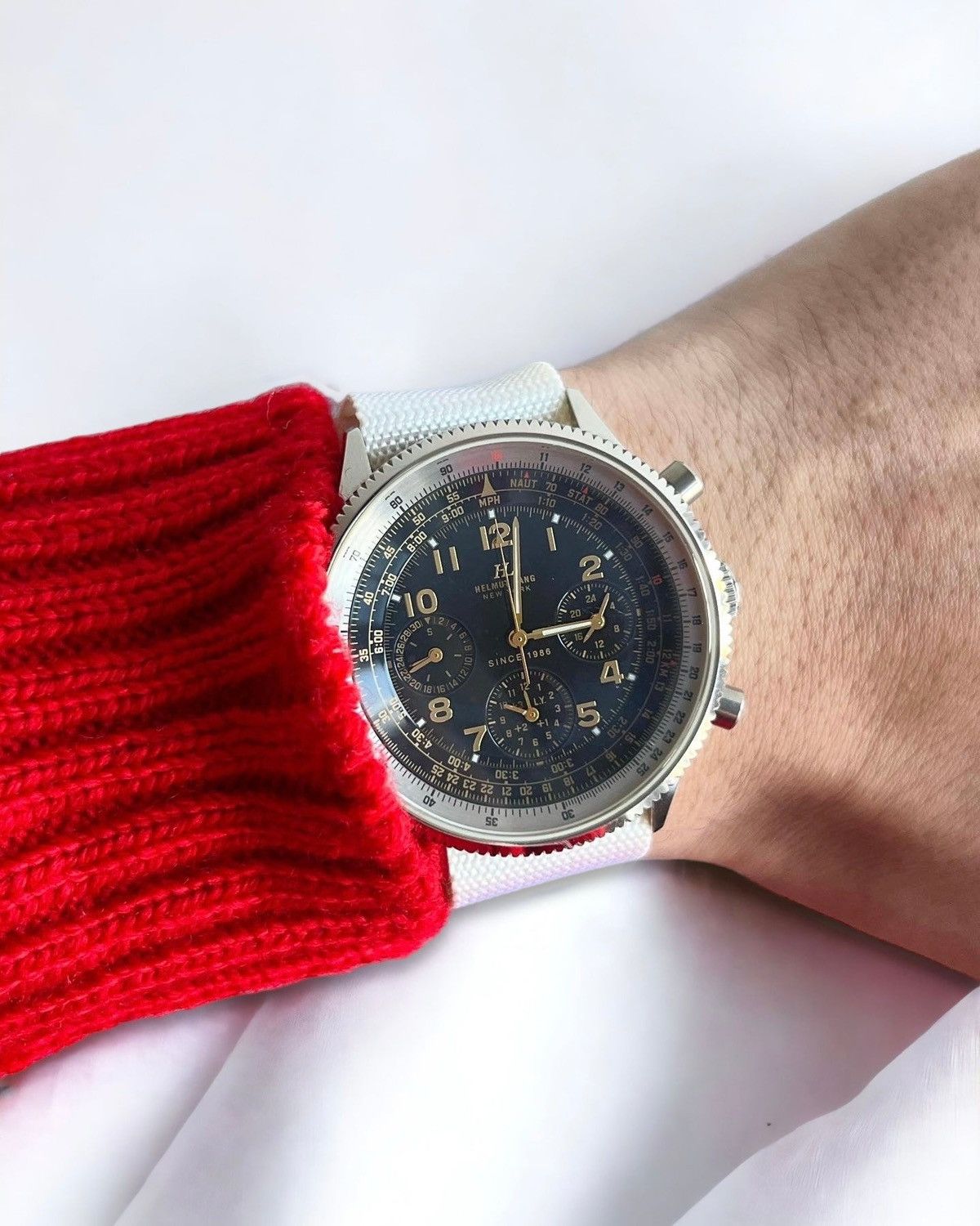 Helmut Lang AW2004 Rare Chronograph Quartz Wrist Watch | Grailed