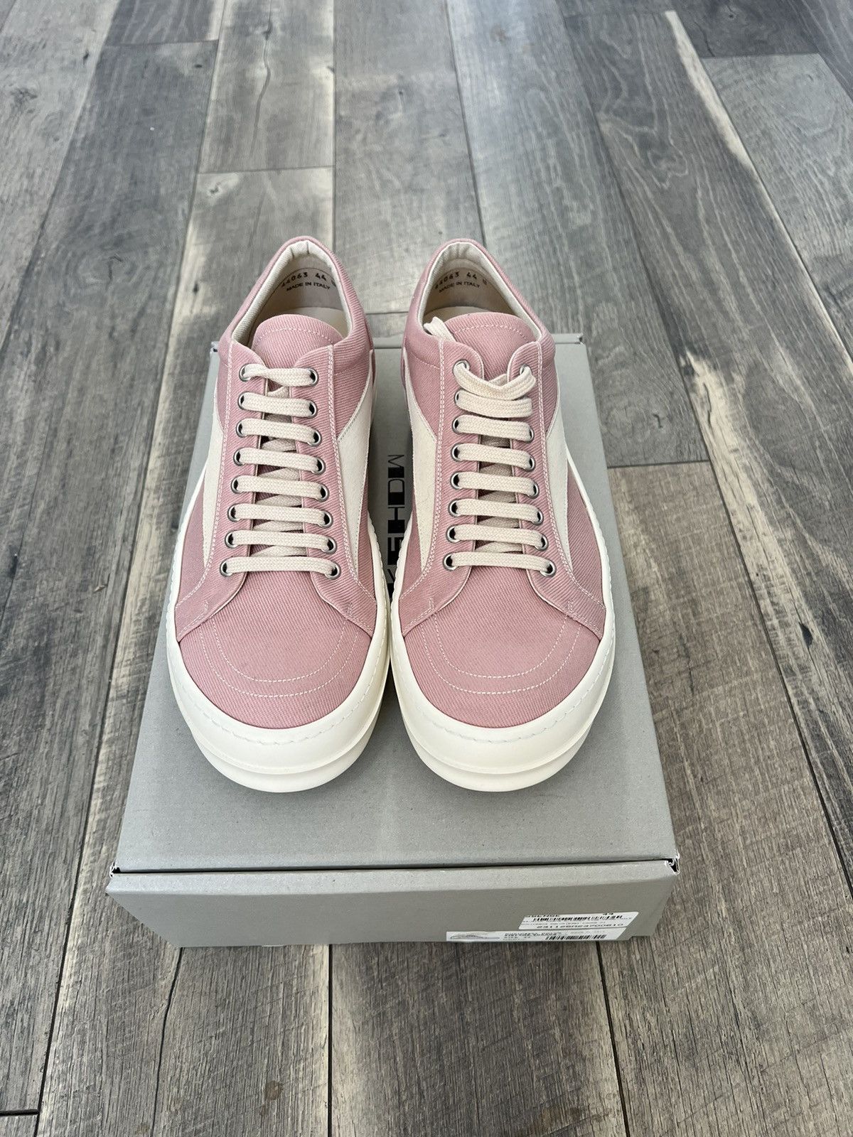 Rick Owens × Rick Owens Drkshdw Rick Owens Pink Vintage Sneakers “vans ...
