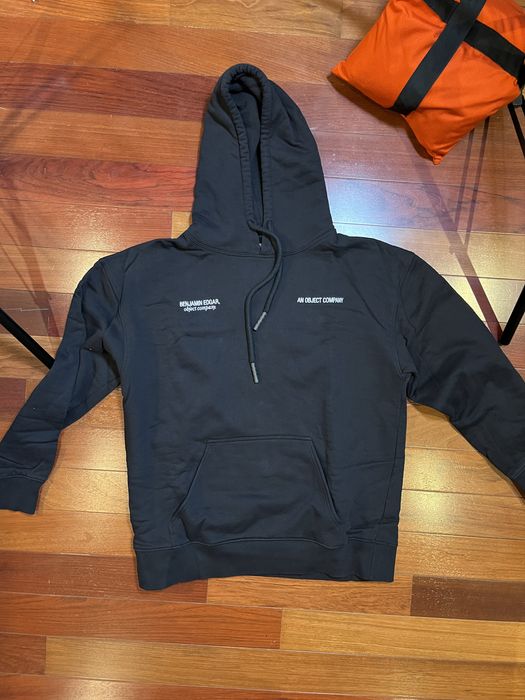 Benjamin Edgar Benjamin Edgar Sweater Hoodie Objects Black Off White ...