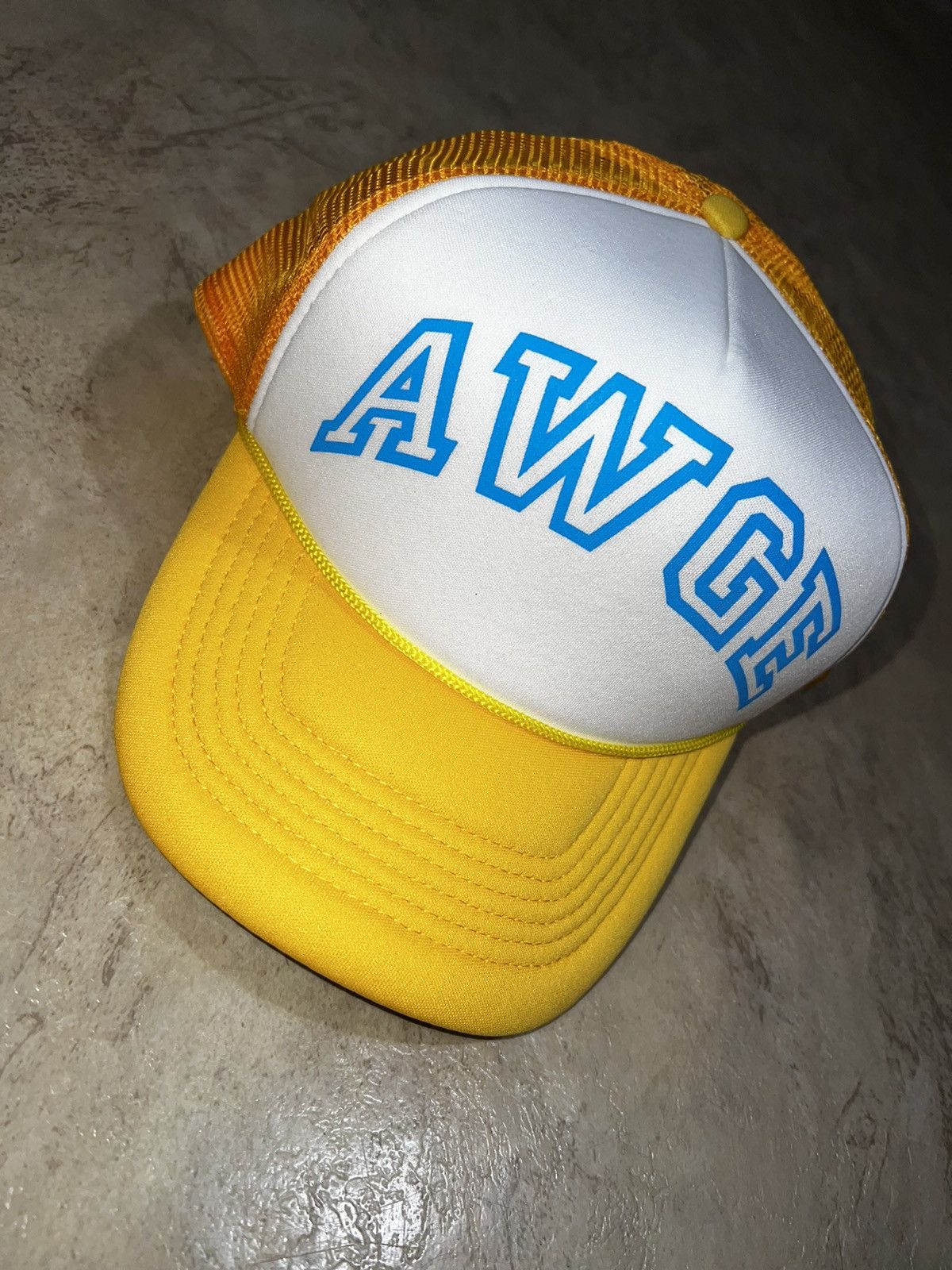 AWGE AWGE Yellow Trucker Hat | Grailed