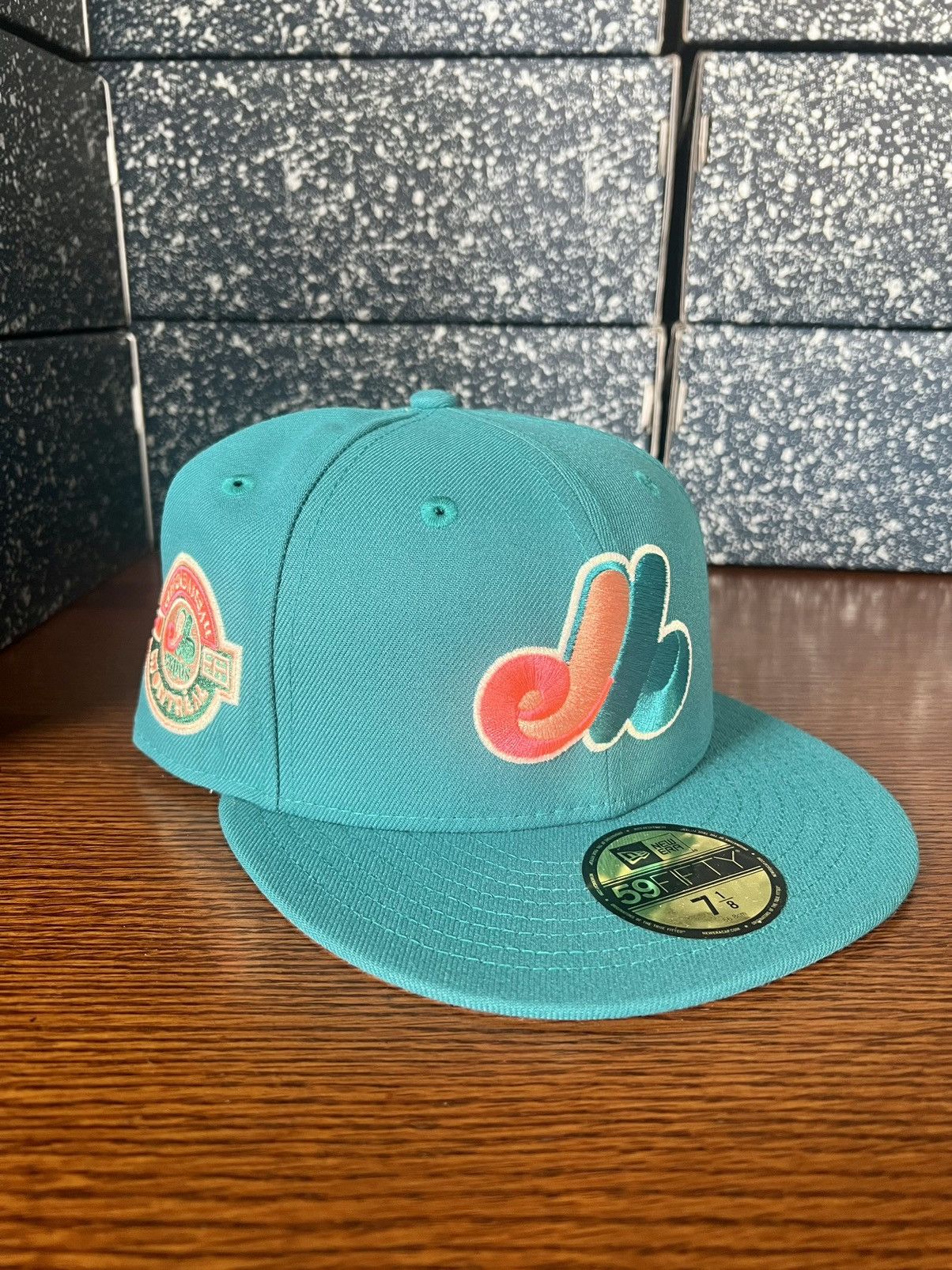 Custom Hatclub Badlands Collection Montreal Expos Fitted Size 7 1/8 ...