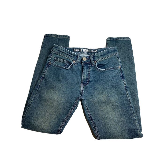 Designer Vintage Genes Black Jeans Men's W28 L27 Slim Fit Denim | Grailed