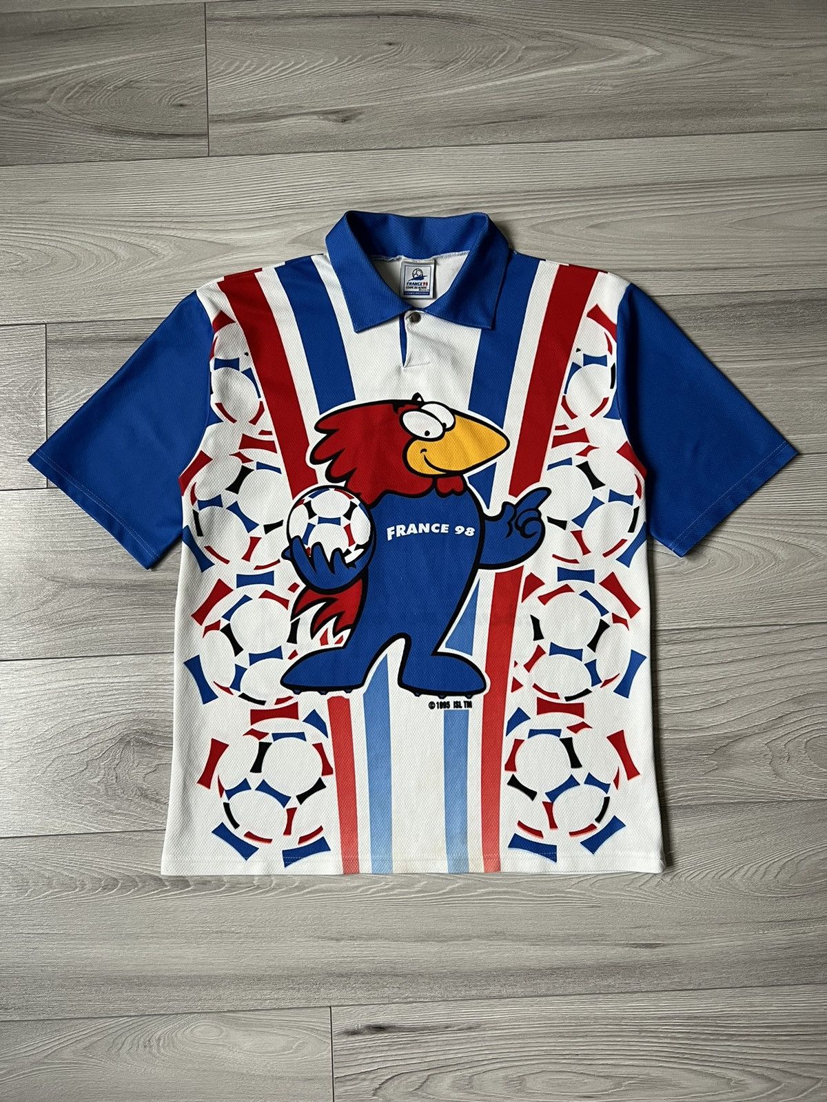 Vintage Vintage France 98 Coupe Du Monde Polo T-Shirt Football | Grailed