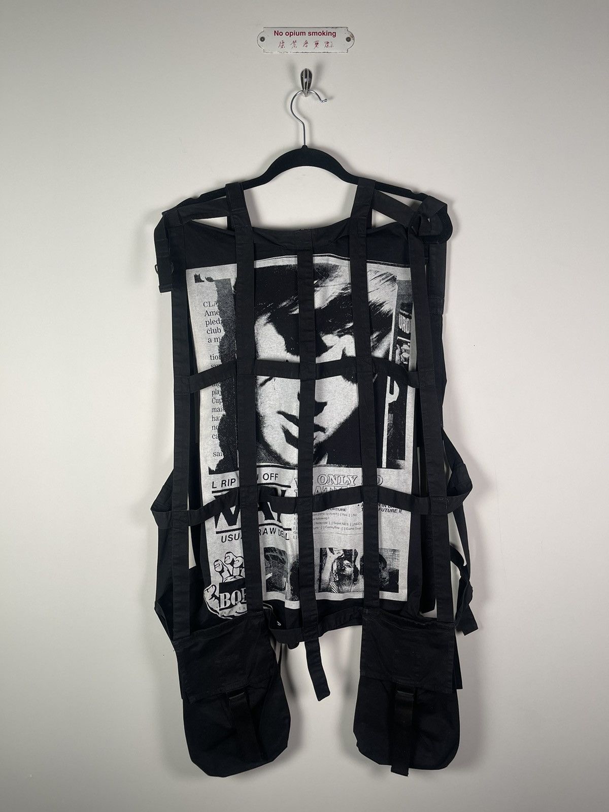 Raf Simons 🚭ULTIMATE ARCHIVE GRAIL🚭2003 Consumed Cigarette Bondage Vest ...