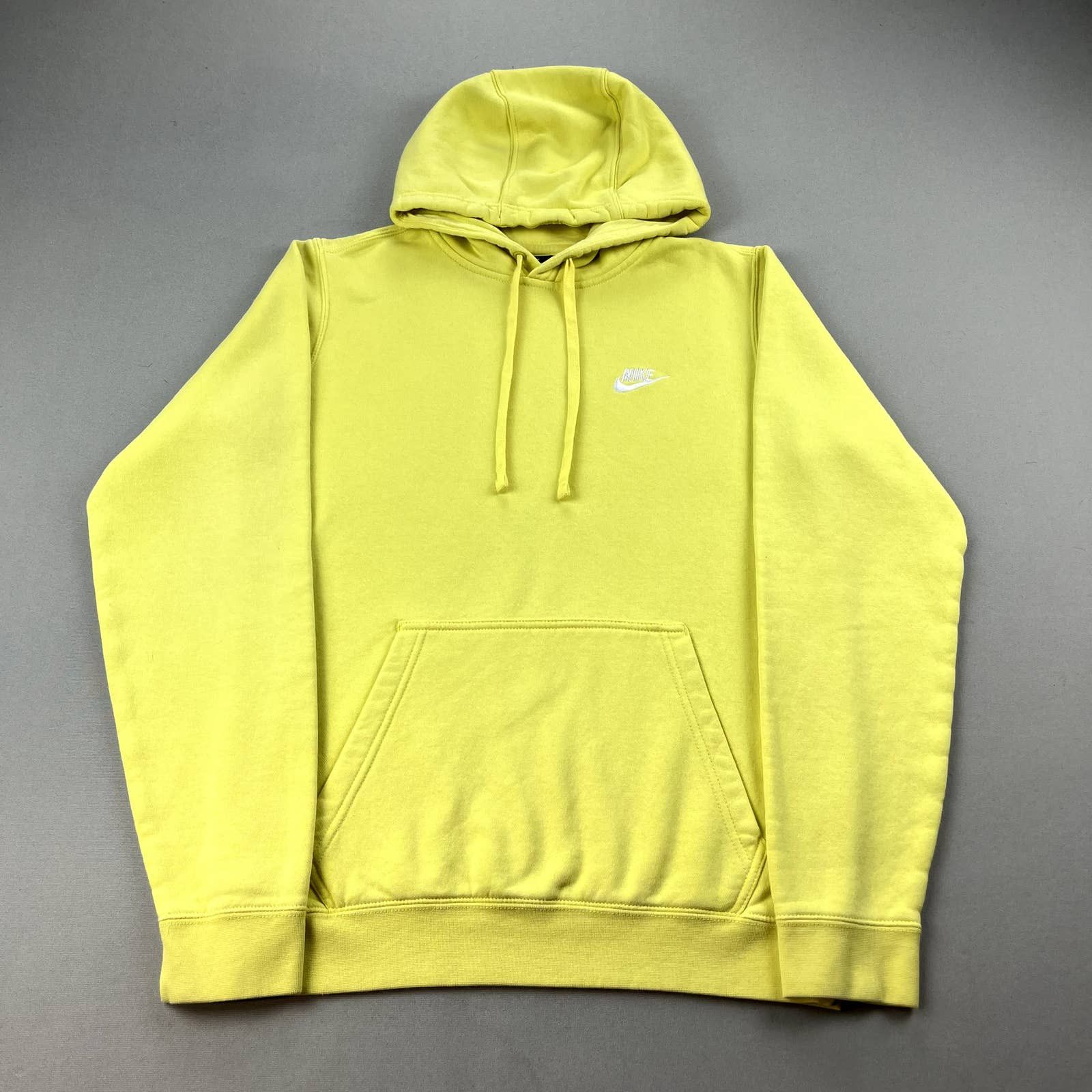 Nike Nike Sportswear Hoodie Sweatshirt Small Yellow Swoosh Logo | Grailed