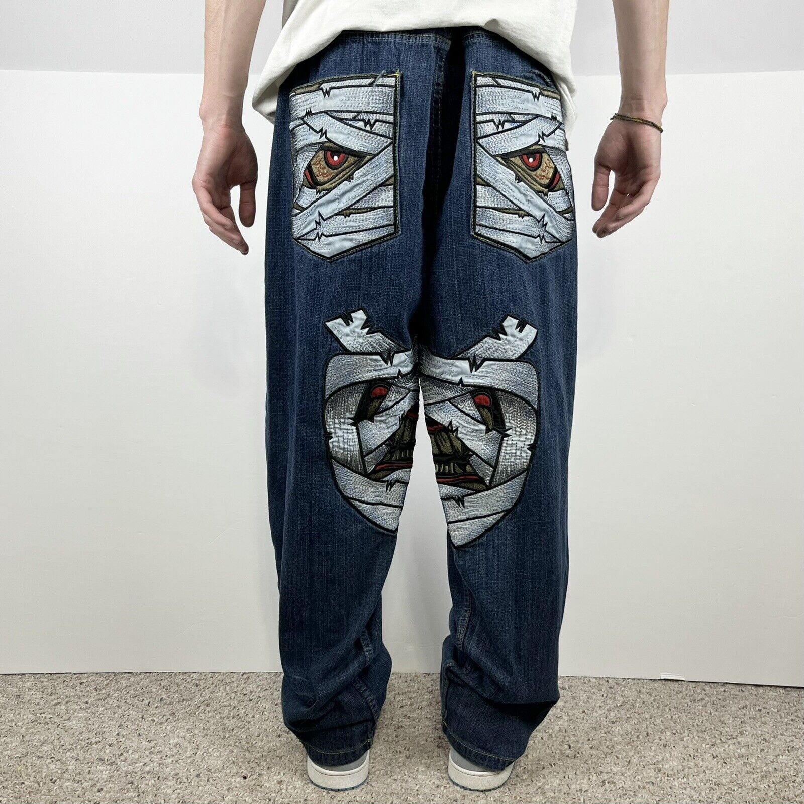 Vintage Y2K Evolution In Design Baggy Jeans 42x32 42x34 Mummy | Grailed