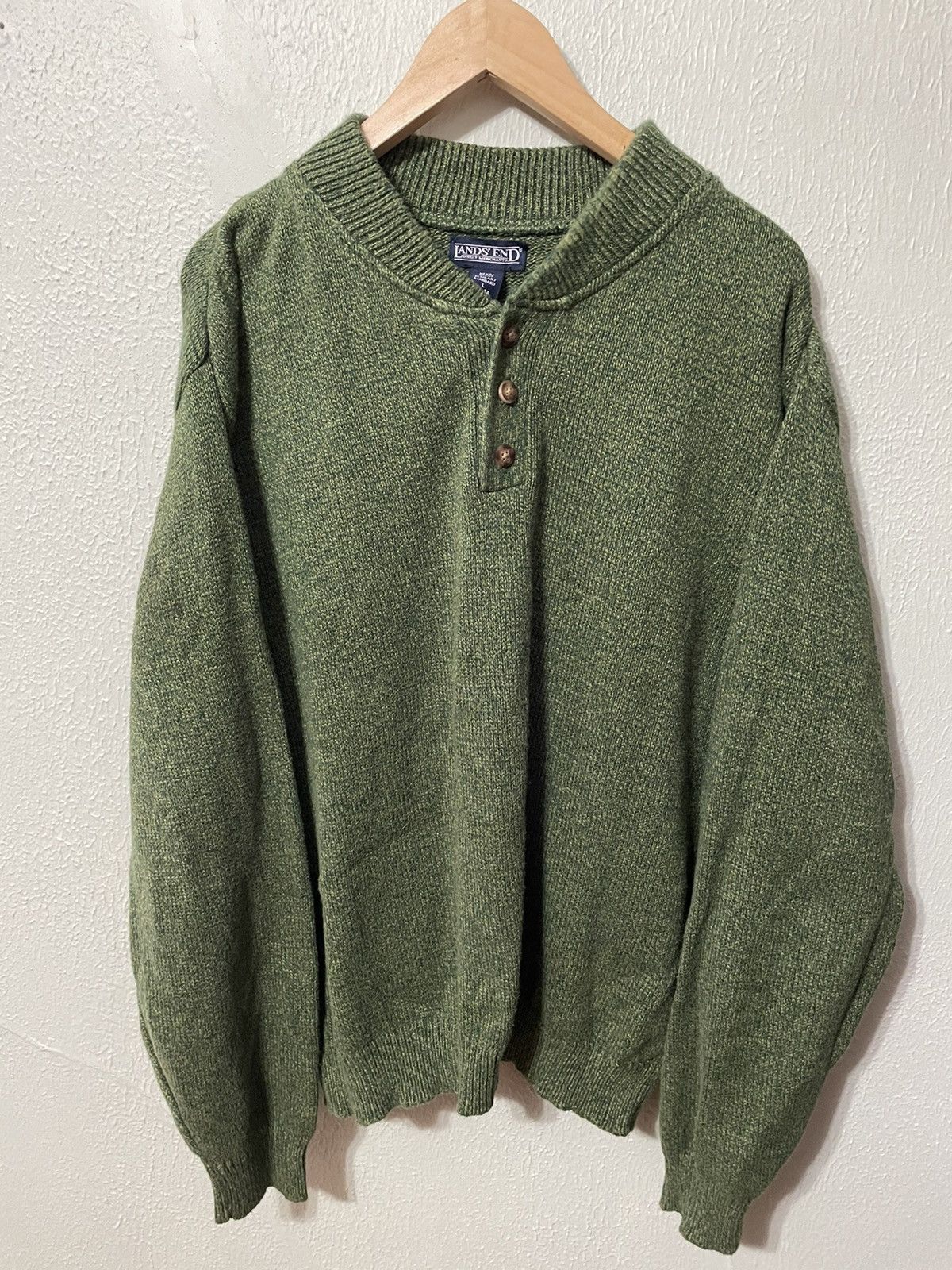 Vintage Vintage Land’s End Jade Ruby Knit Sweater | Grailed