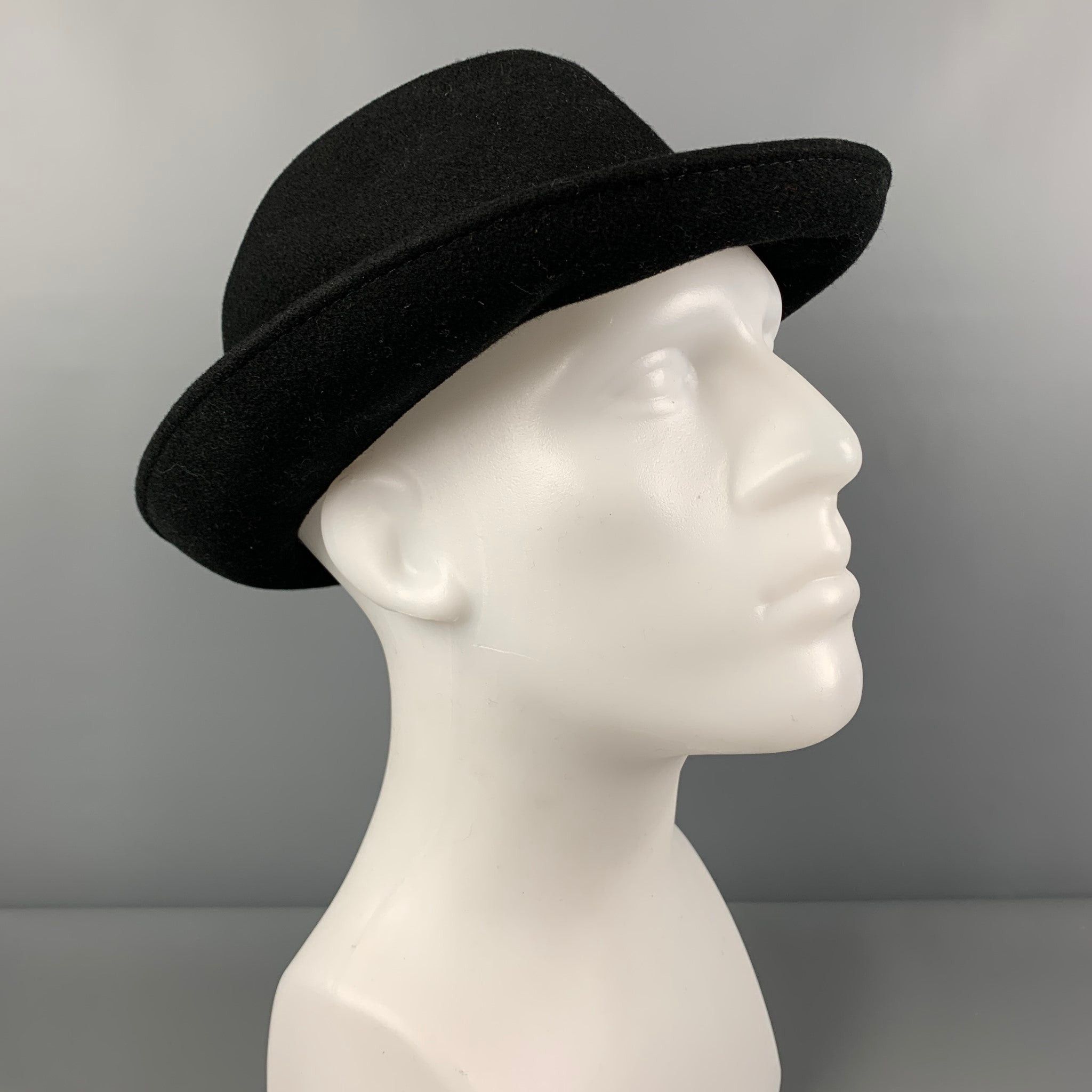 John Richmond Black Wool Felt Razor Blade Hat | Grailed