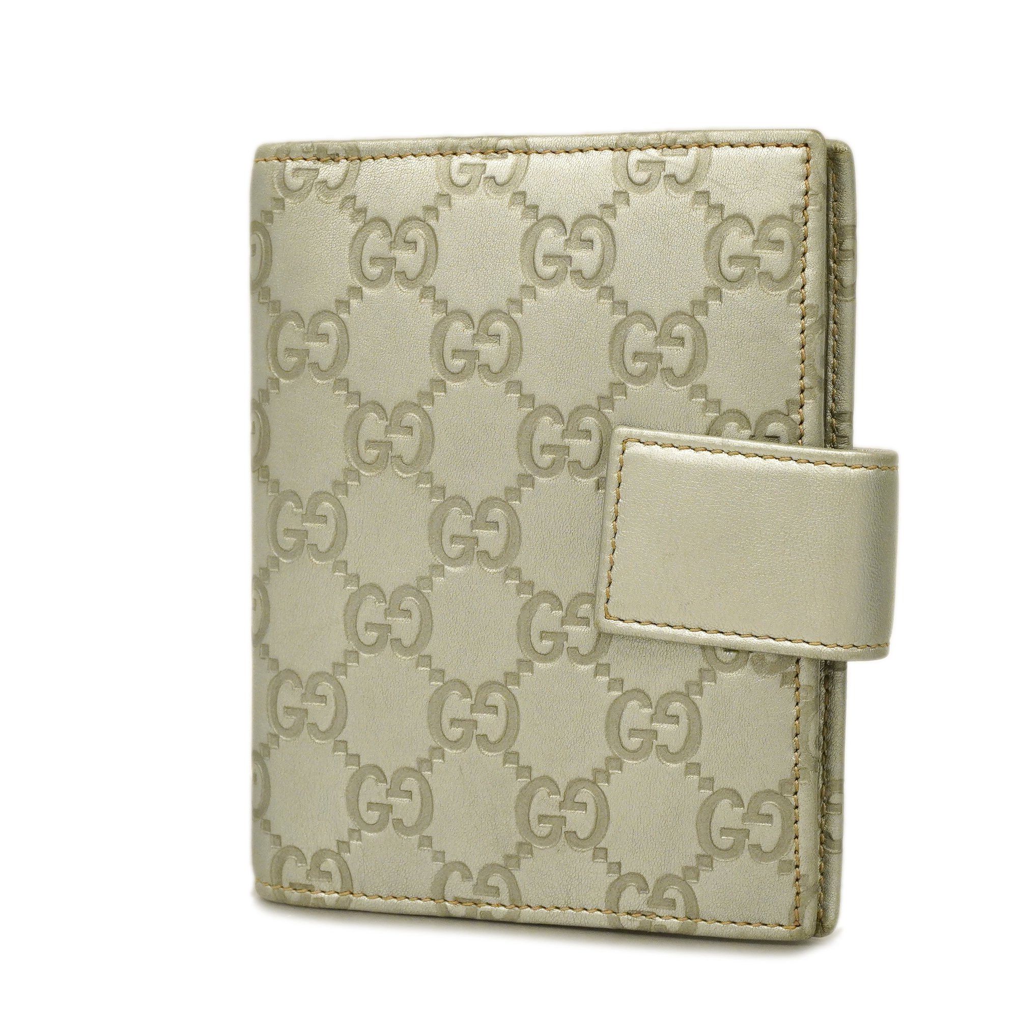 Gucci Auth Gucci Planner Cover Silver Gucci sima notebook cover 115240 ...