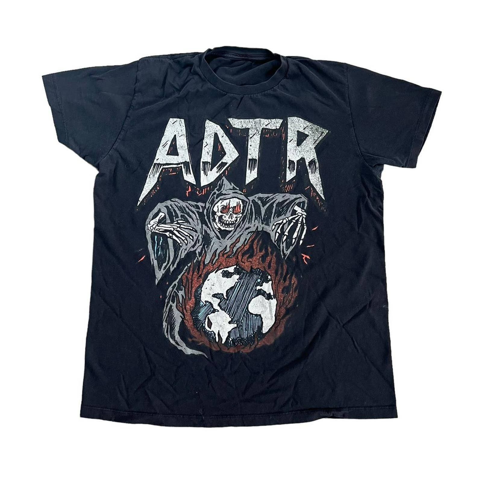 Vintage Y2K ADTR A Day To Remember Reaper Globe Band T Shirt Medium ...