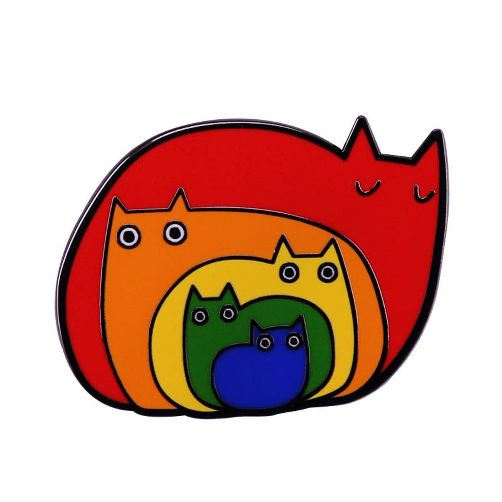 State Street Rainbow LGBT Cat Hard Enamel Pins 69-1 | Grailed