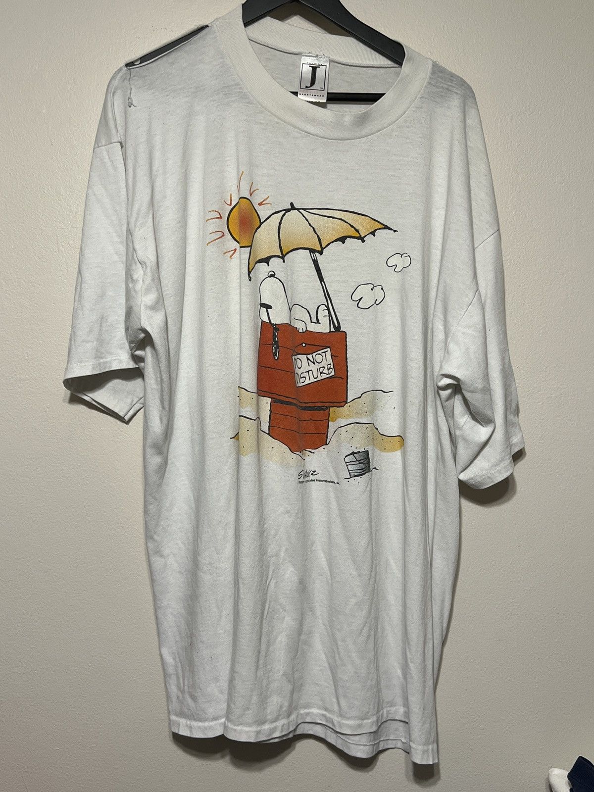 Vintage Vintage Peanuts Snoopy Do Not Disturb Sleep T Shirt | Grailed