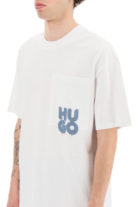 Hugo Hugo Graffiti Logo 'Dampato' T-Shirt | Grailed