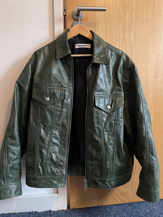 Cole Buxton Cole Buxton Leather Trucker Jacket | Grailed