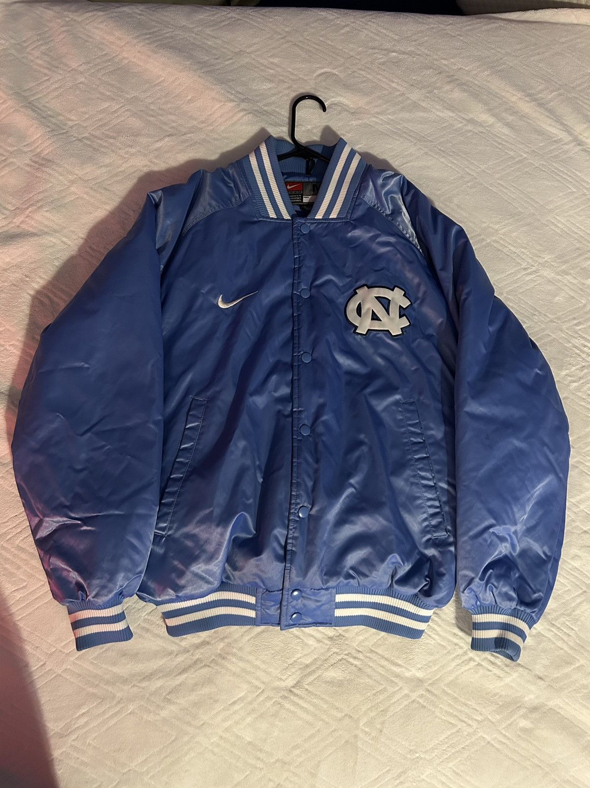 Nike Vintage UNC Nike Team Varsity Jacket | Grailed