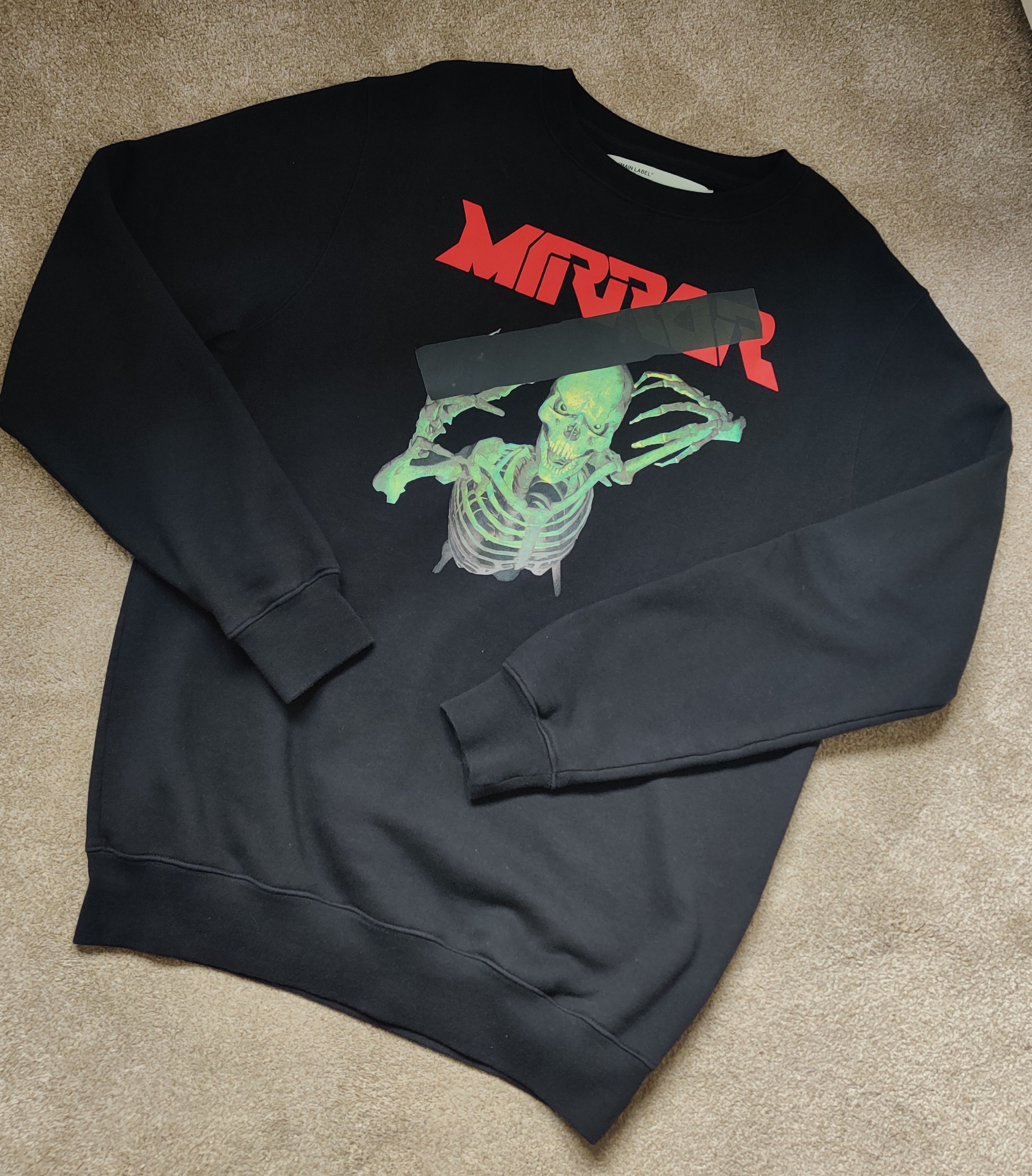 Off-White Off-White Skull Mirror Sweatshirt | Grailed