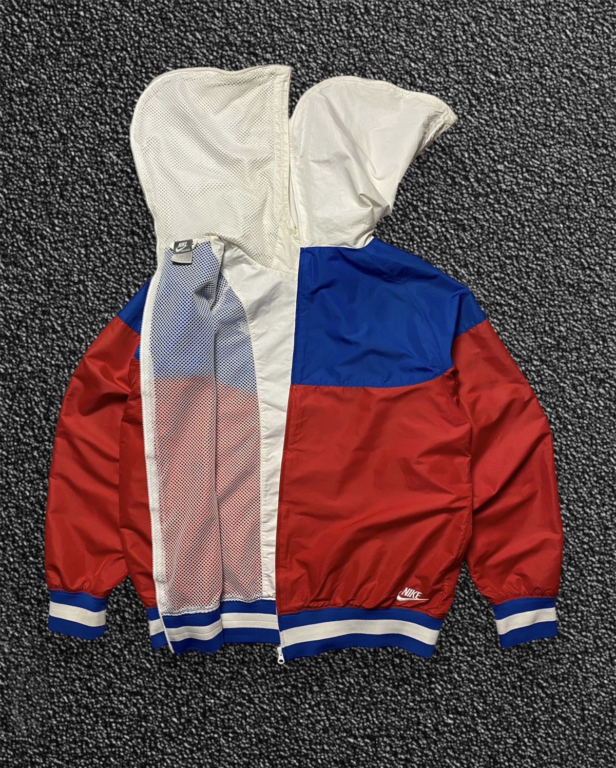 Nike Vintage Nike jacket double zip back rare design swoosh M | Grailed