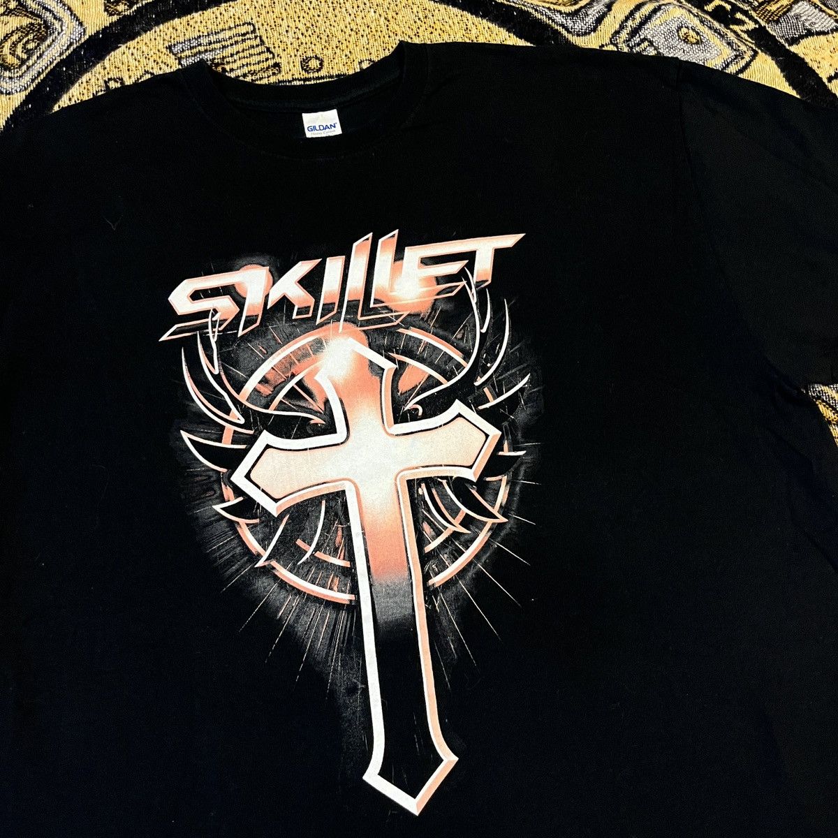 Band Tees × Vintage Skillet Band Crucifix Cross Tee Mall Goth Vibes ...