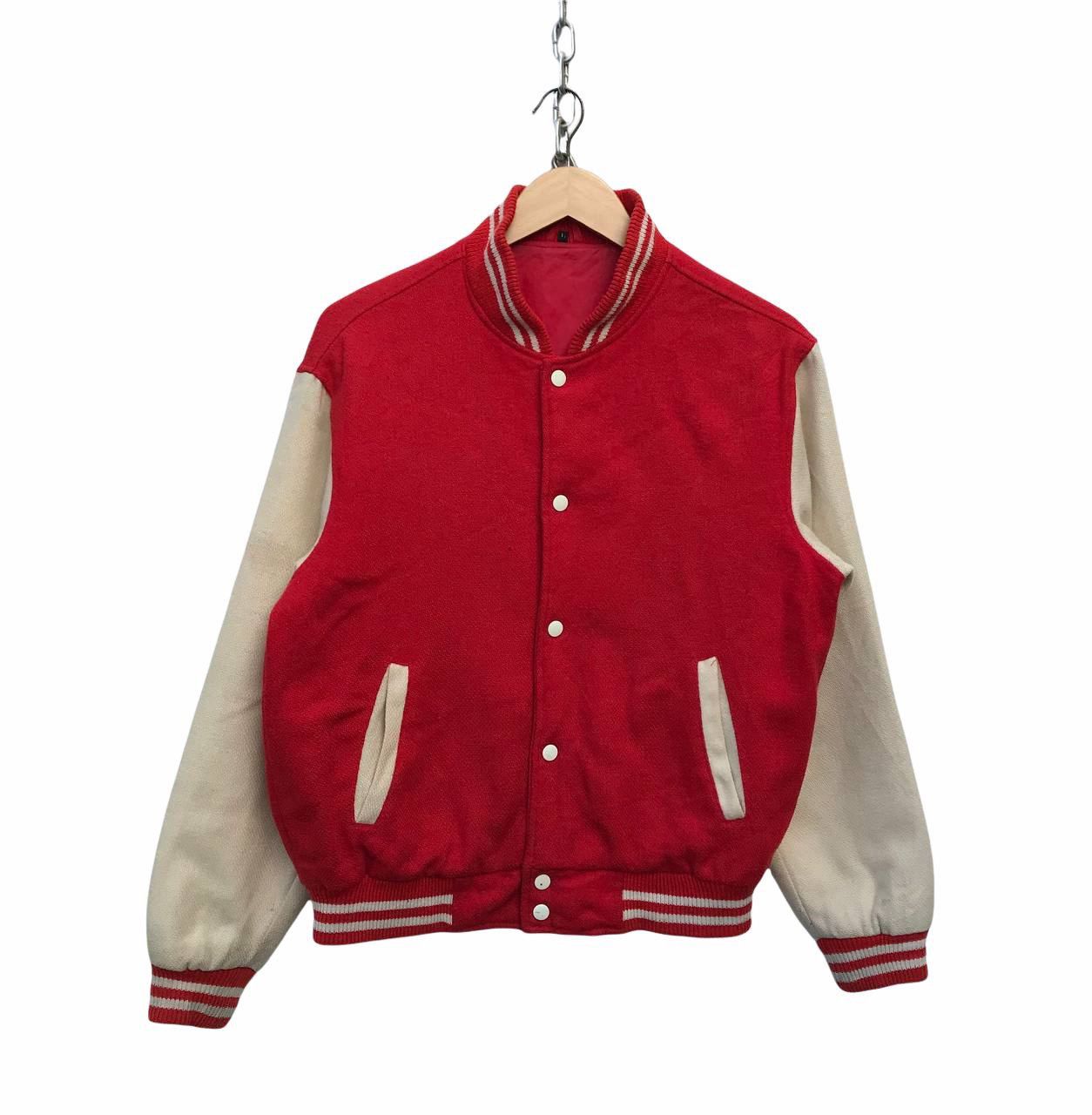 Streetwear Plain Varsity Jacket Streetwear Fashion | Grailed